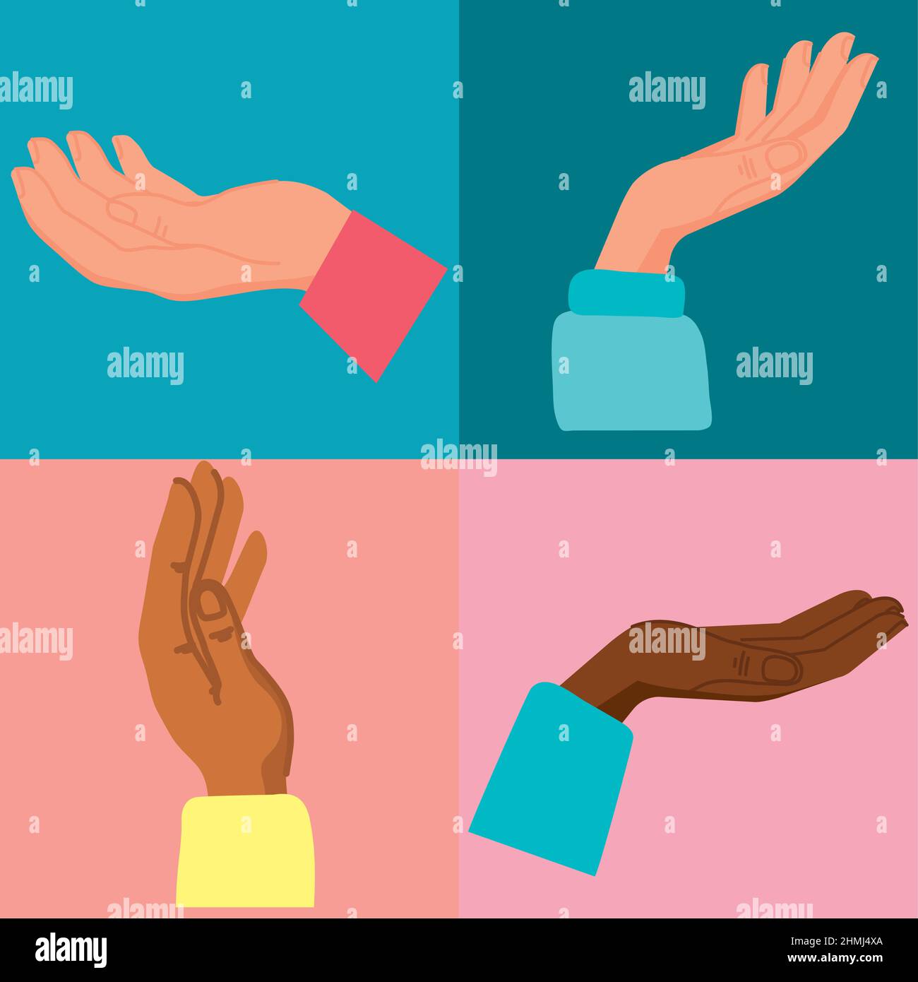 healing hands positions Stock Vector Image & Art - Alamy