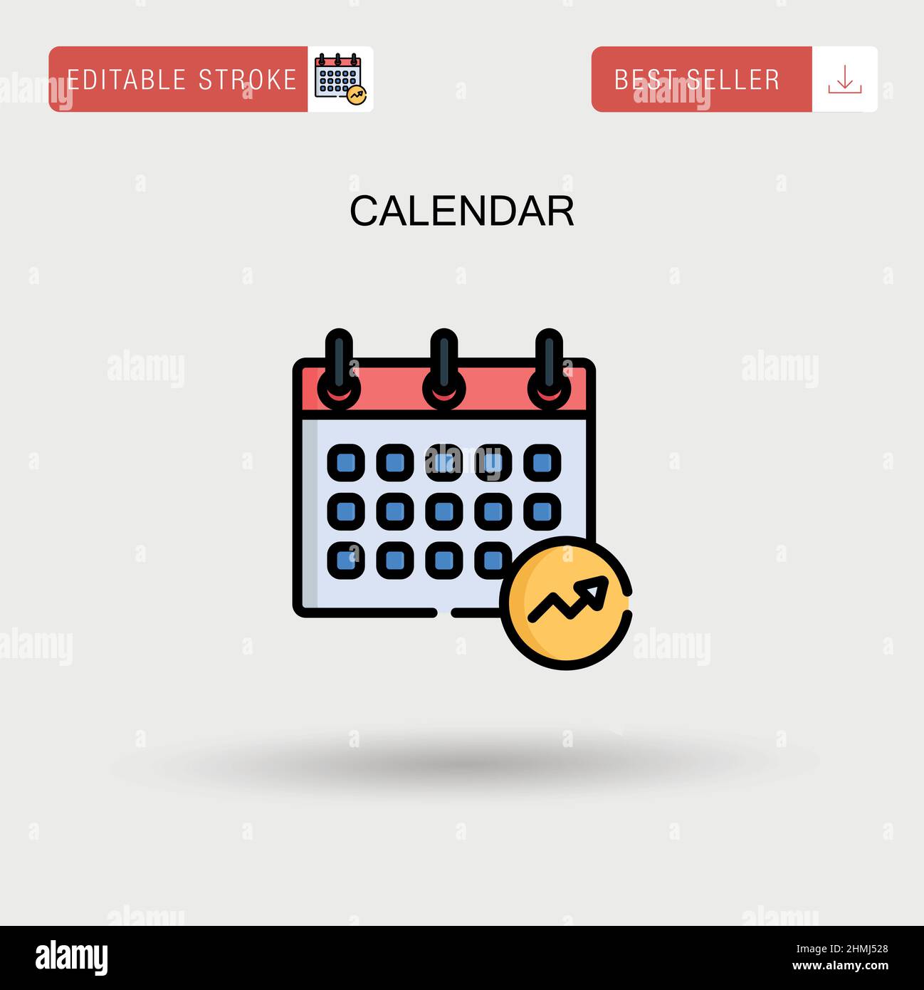 Calendar Simple vector icon Stock Vector Image & Art - Alamy