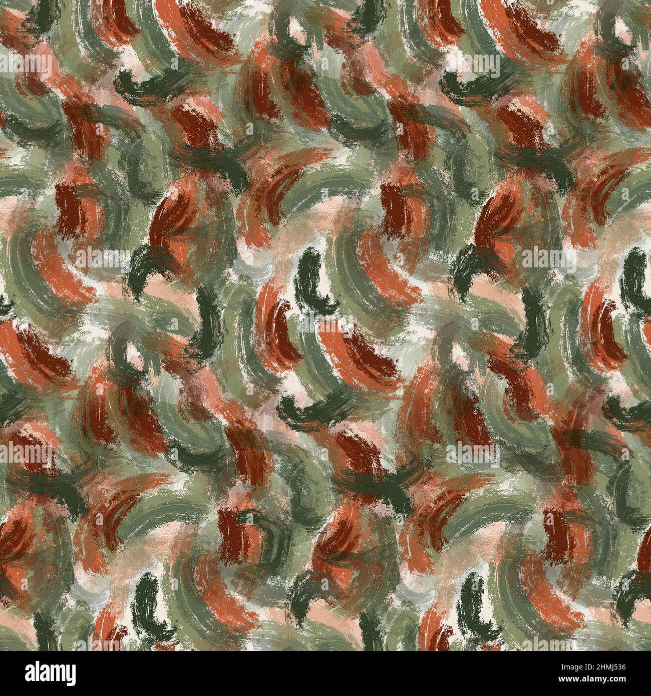 Western marbled mottle seamless raster pattern. Bohemian desert orange ...