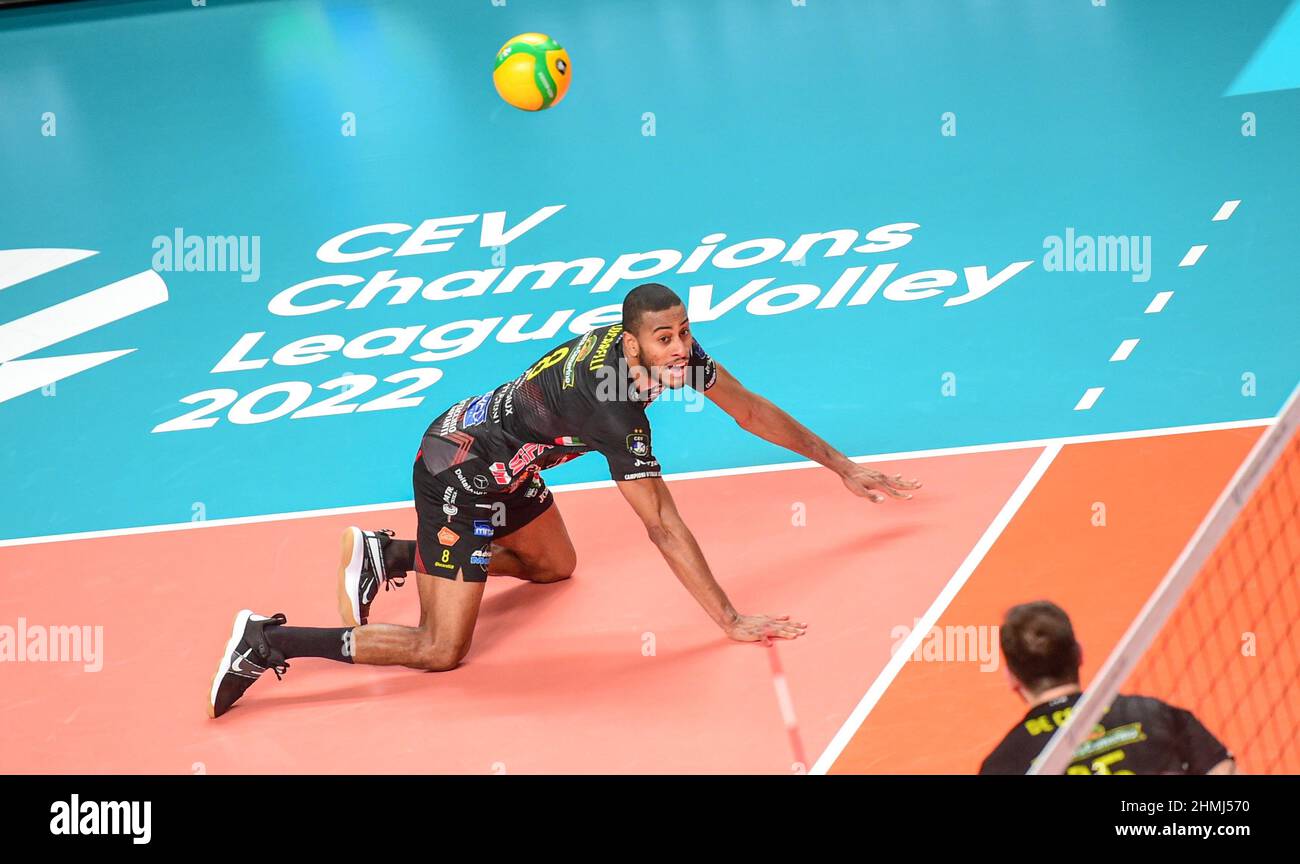 Volleyball CEV Champions League 2022. Group C. Match between teams ...