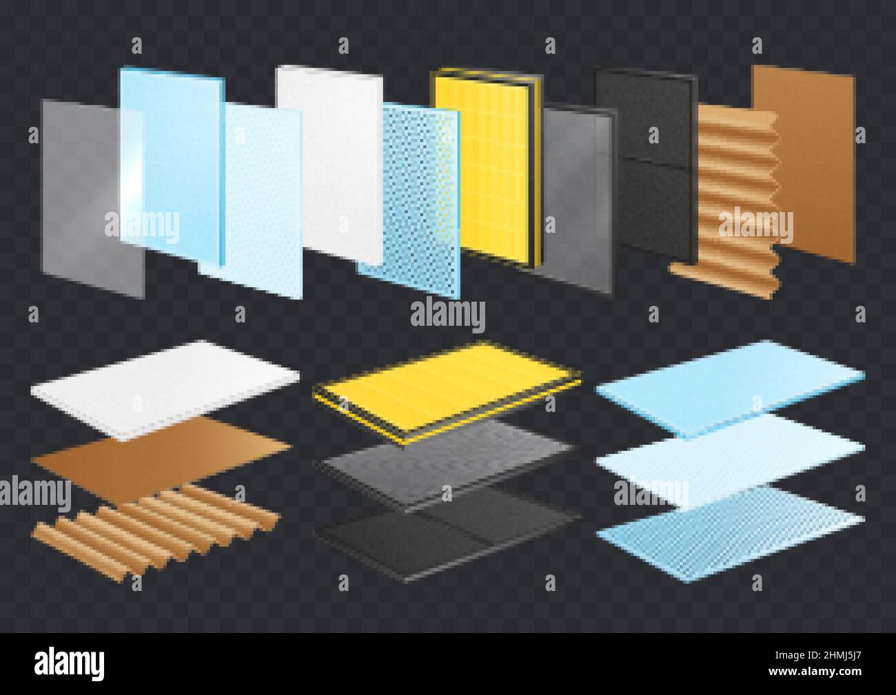 Structure Of Materials Stock Vector Images - Alamy