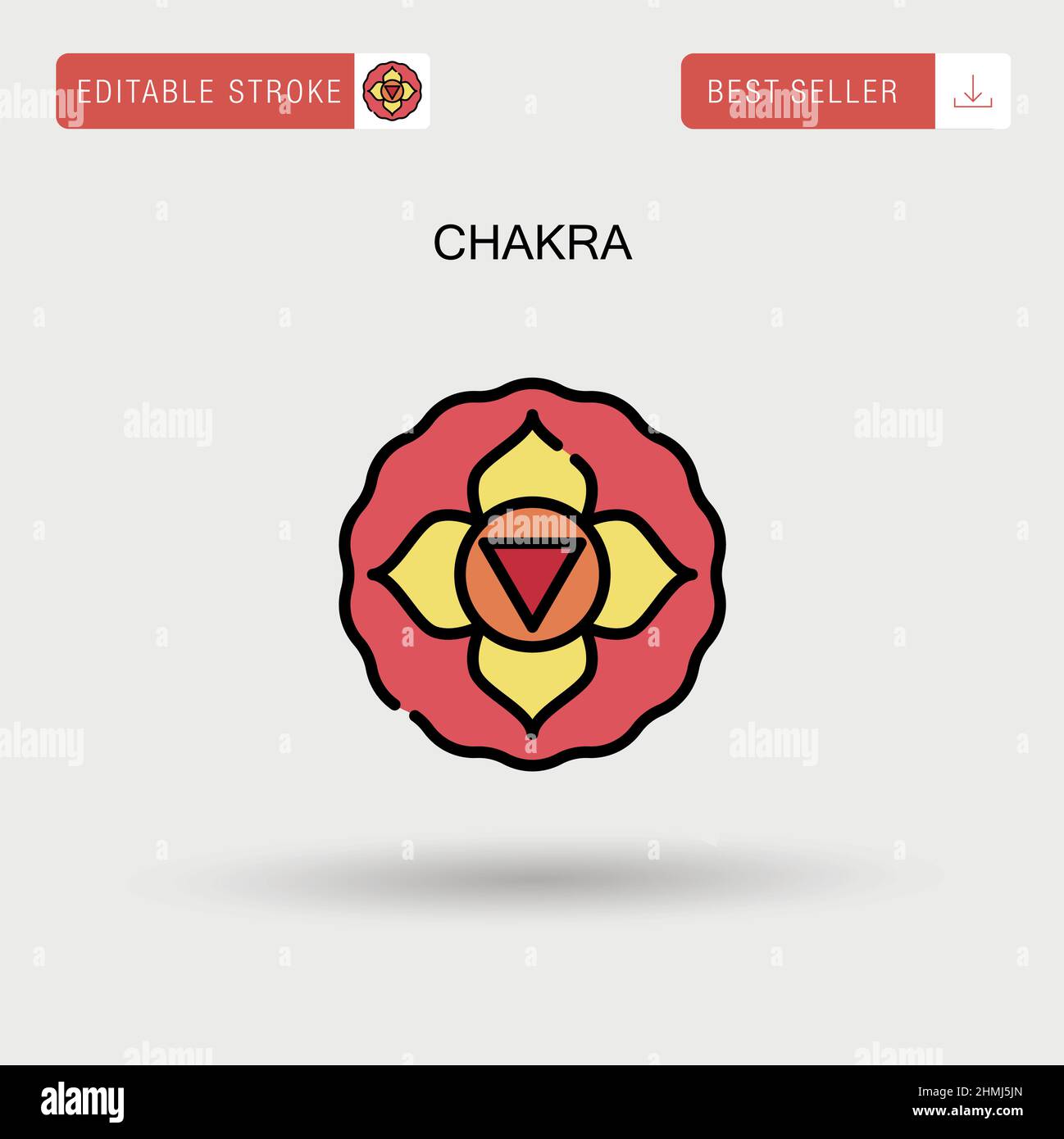 Spiritual indian chakra symbol Stock Vector Images - Alamy