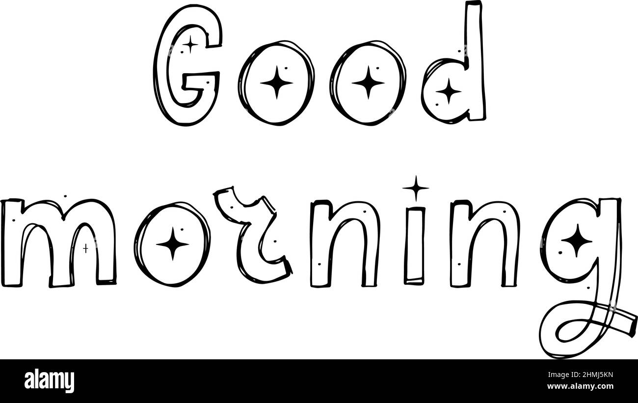 Good Morning Para Colorear