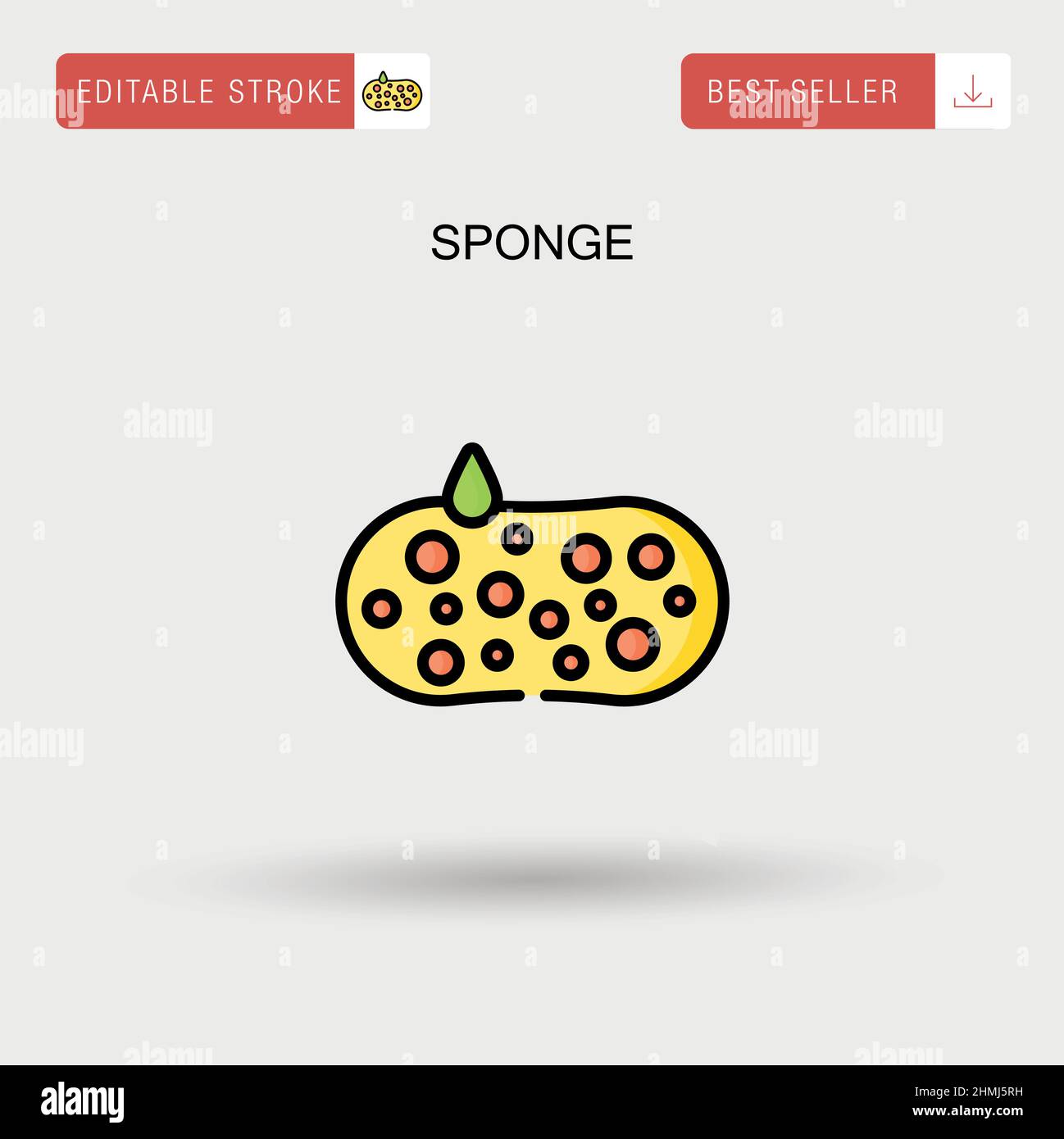 Natural bath sponge Stock Vector Images - Alamy