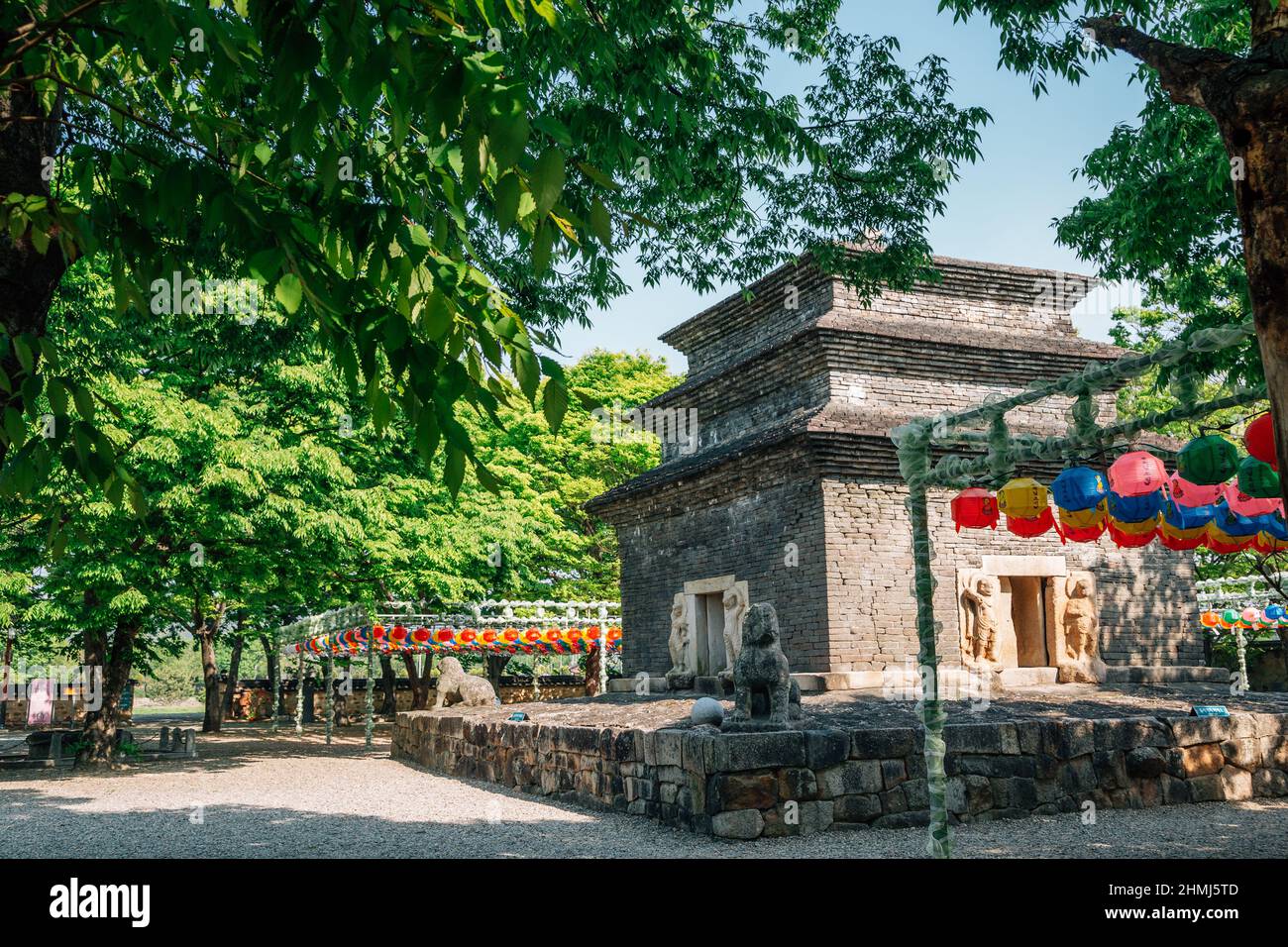 Bunhwangsa temple stone tower in Gyeongju, Korea Stock Photo - Alamy