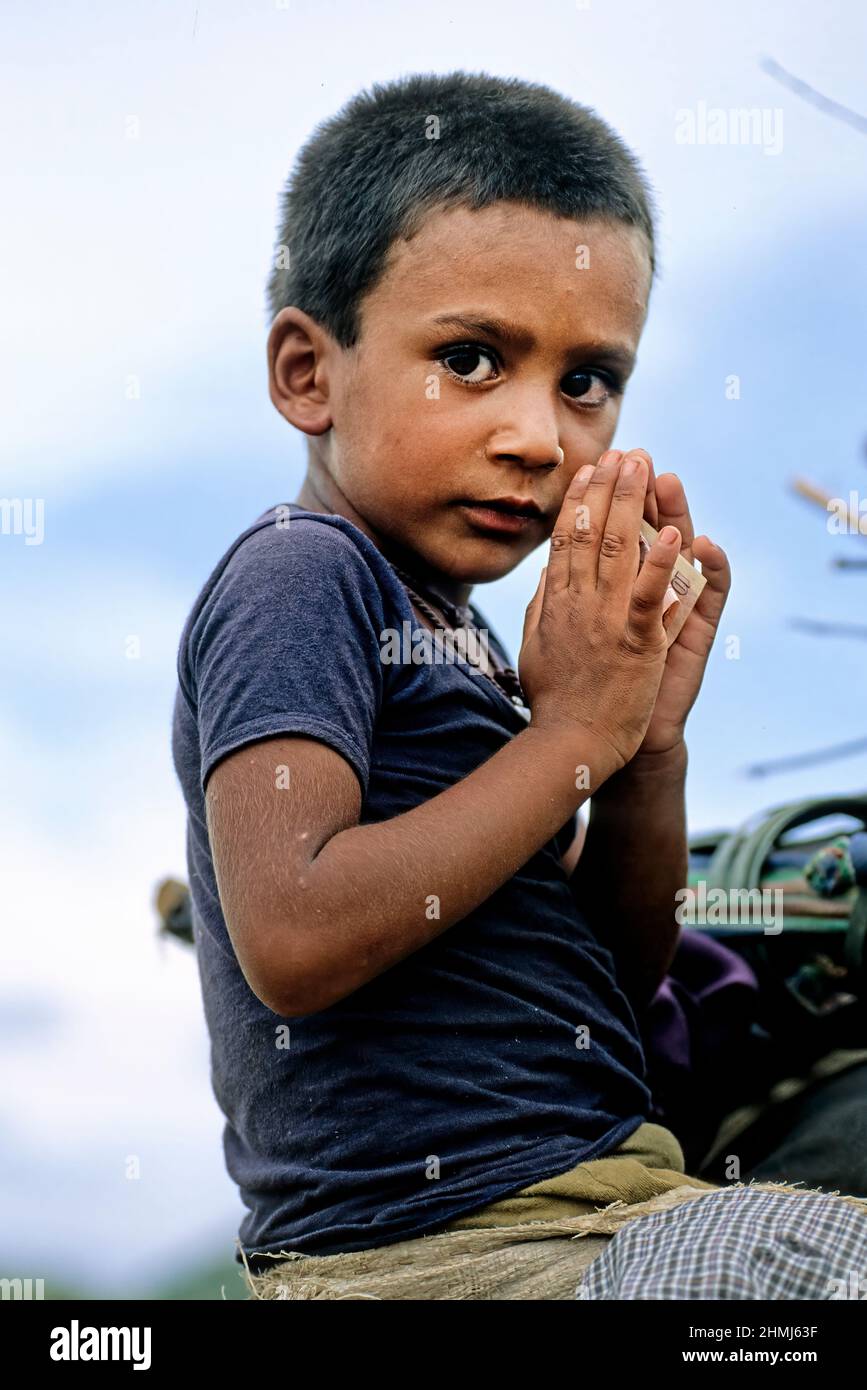 India. Portrait of a boy in Jaipur Rajasthan Stock Photo - Alamy