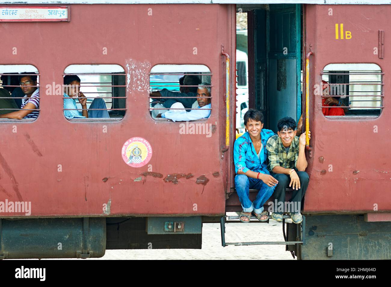 Third class india railway hi-res stock photography and images - Alamy
