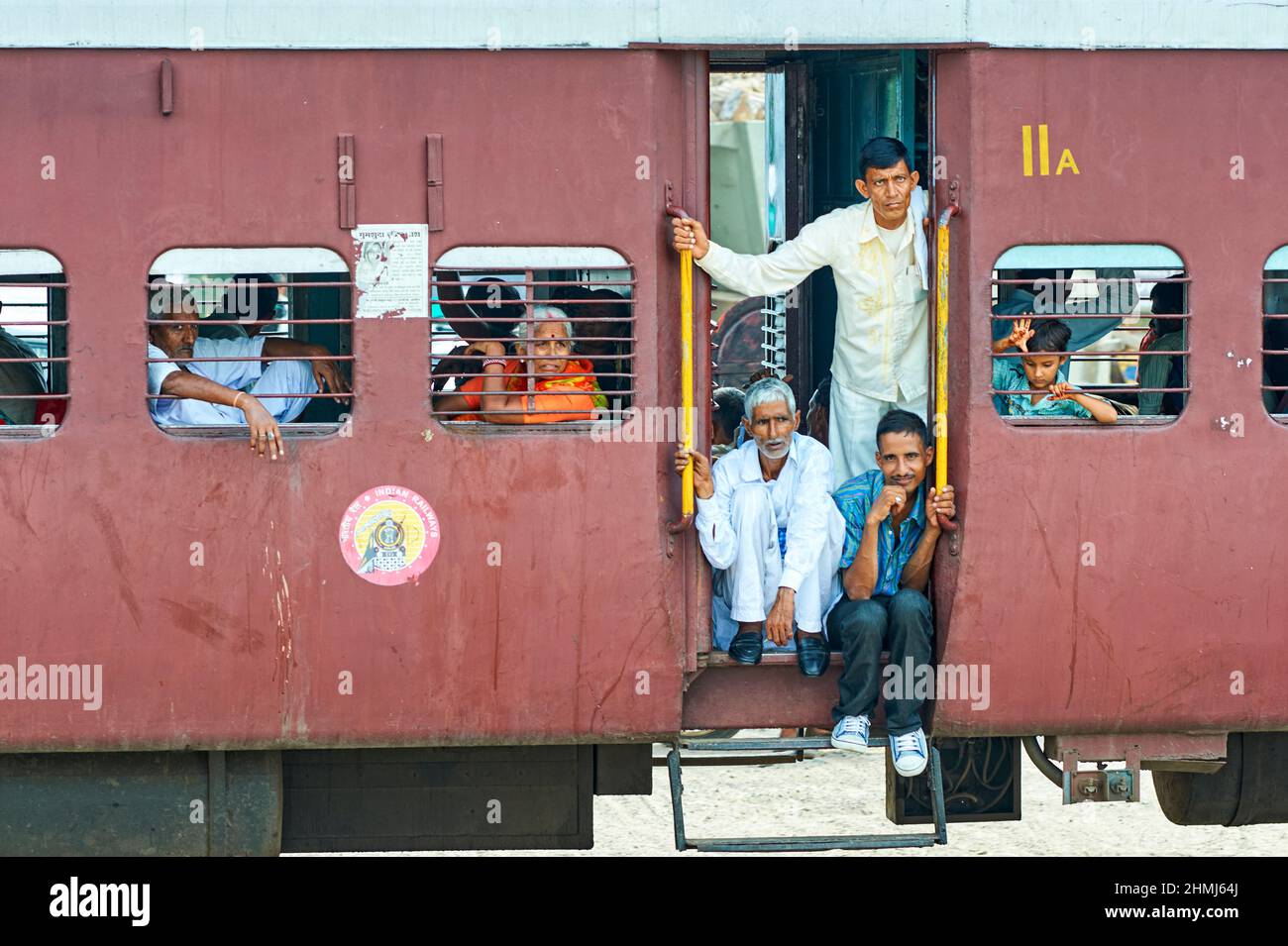 Third class india railway hi-res stock photography and images - Alamy