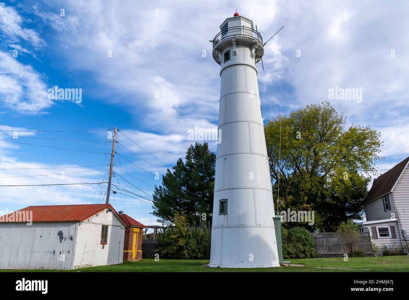 Munising Front Range Lighthouse on Lake Superior on the Upper Peninsula ...