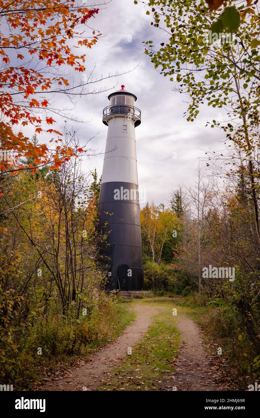Munising range light lighthouse hi-res stock photography and images - Alamy
