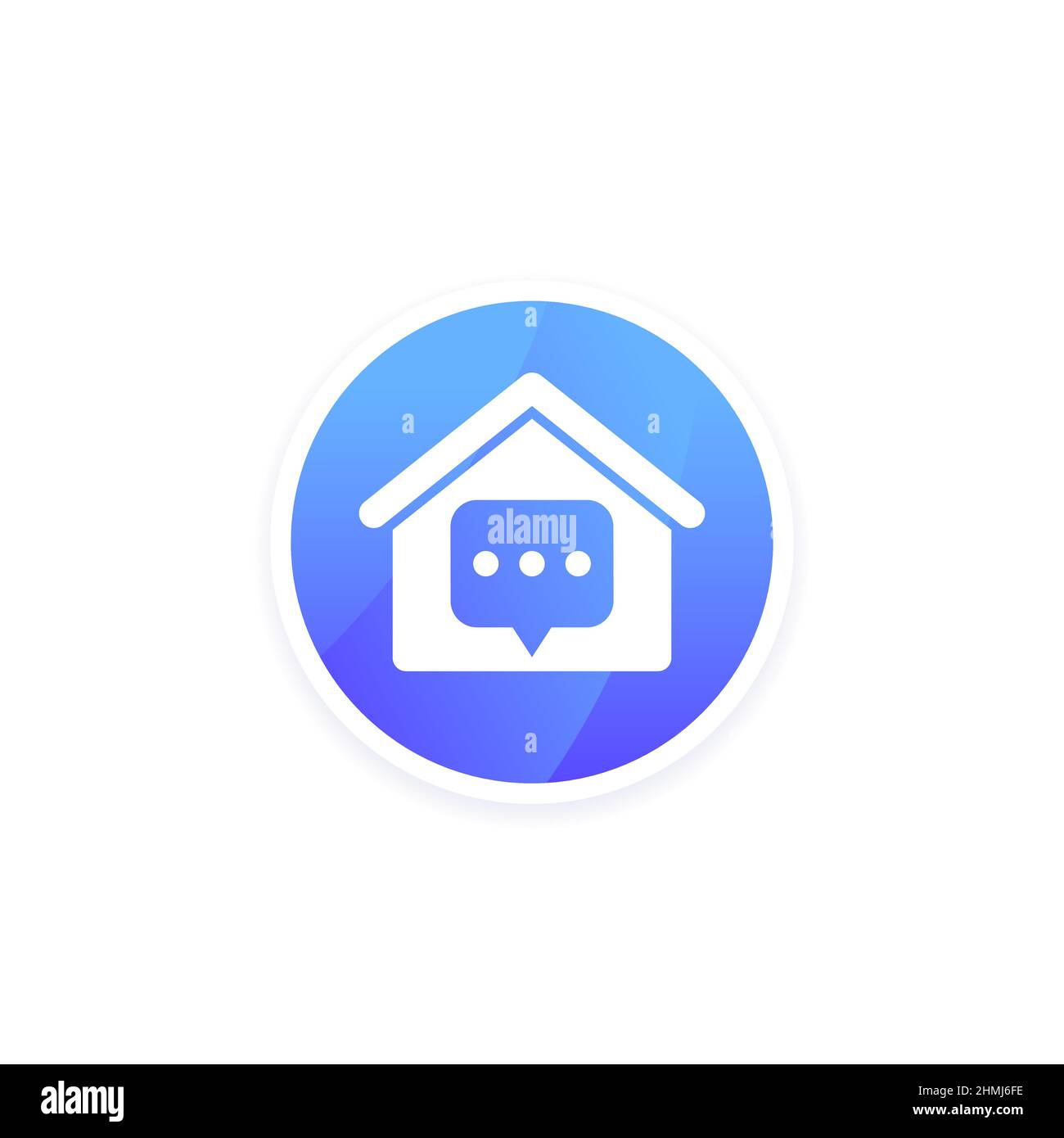 house chat logo for apps Stock Vector Image & Art - Alamy