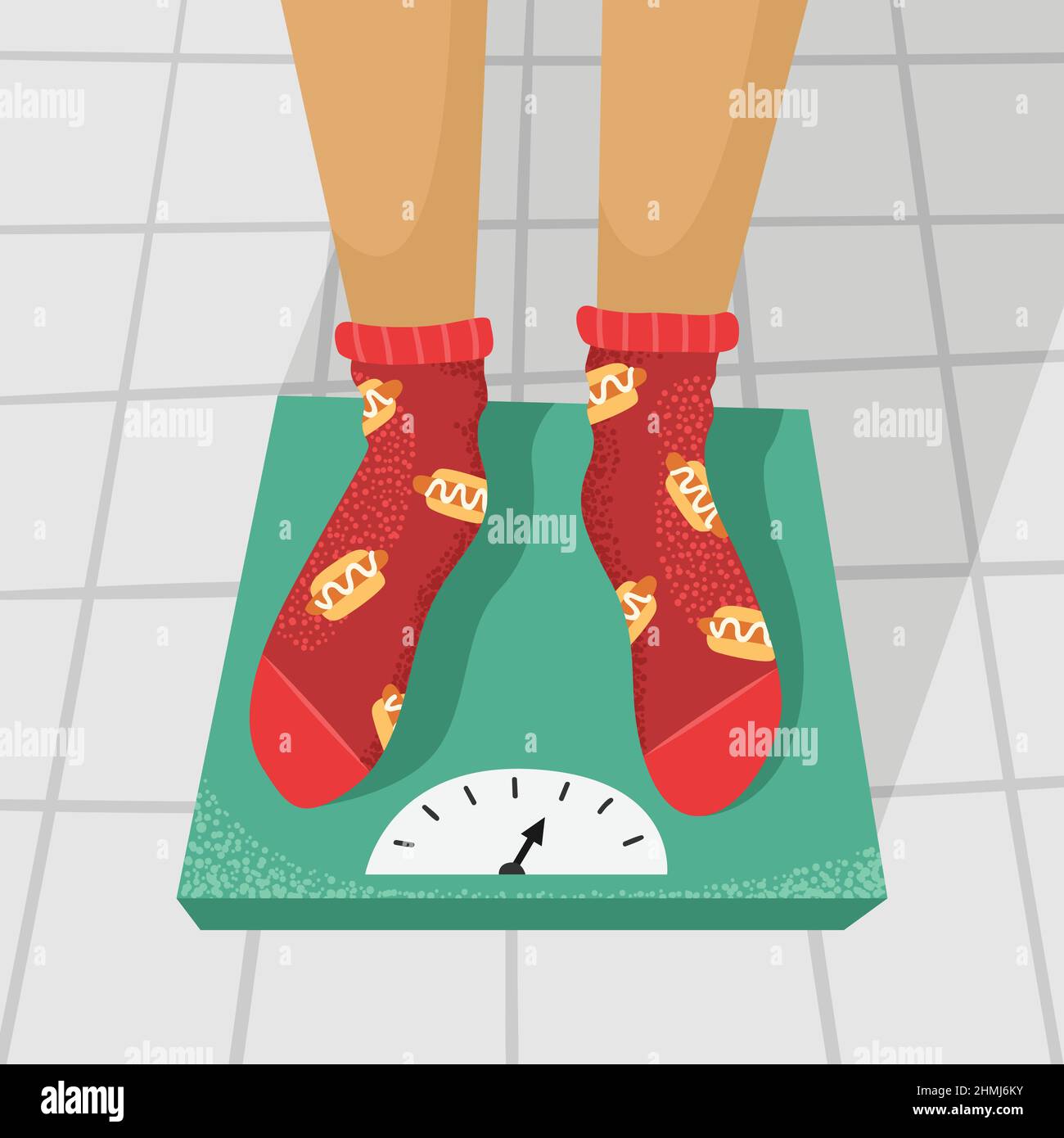 Man measuring floor Stock Vector Images - Alamy