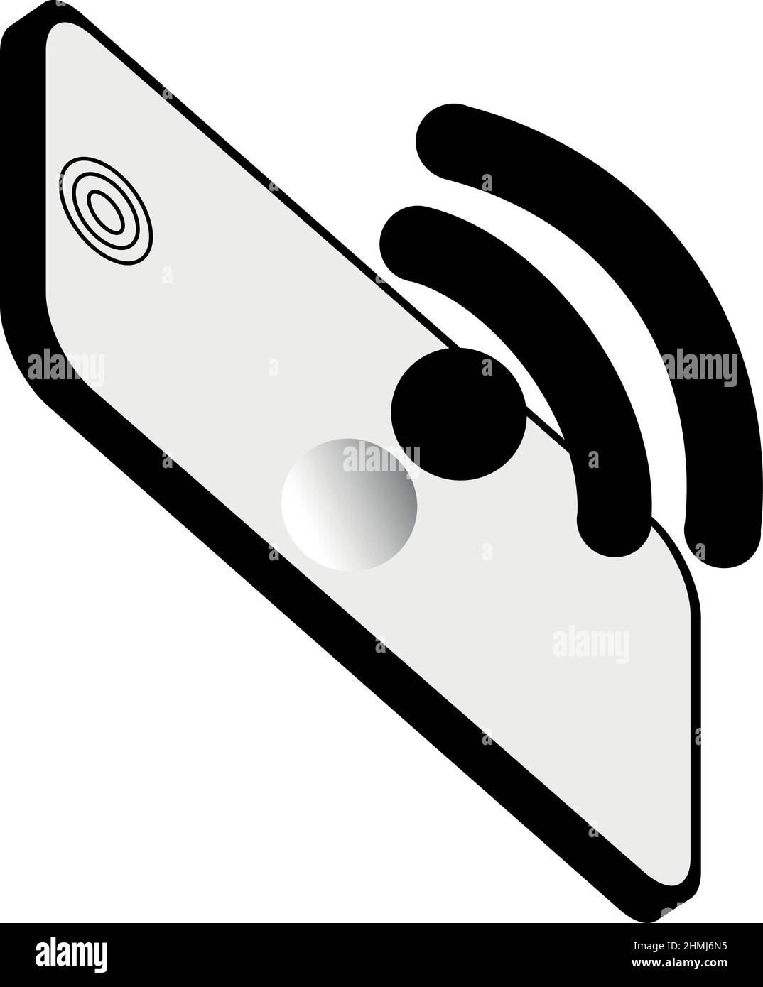 Wireless Icon Vector Mobile Phone Wireless Symbol Isolated Stock Vector Image And Art Alamy