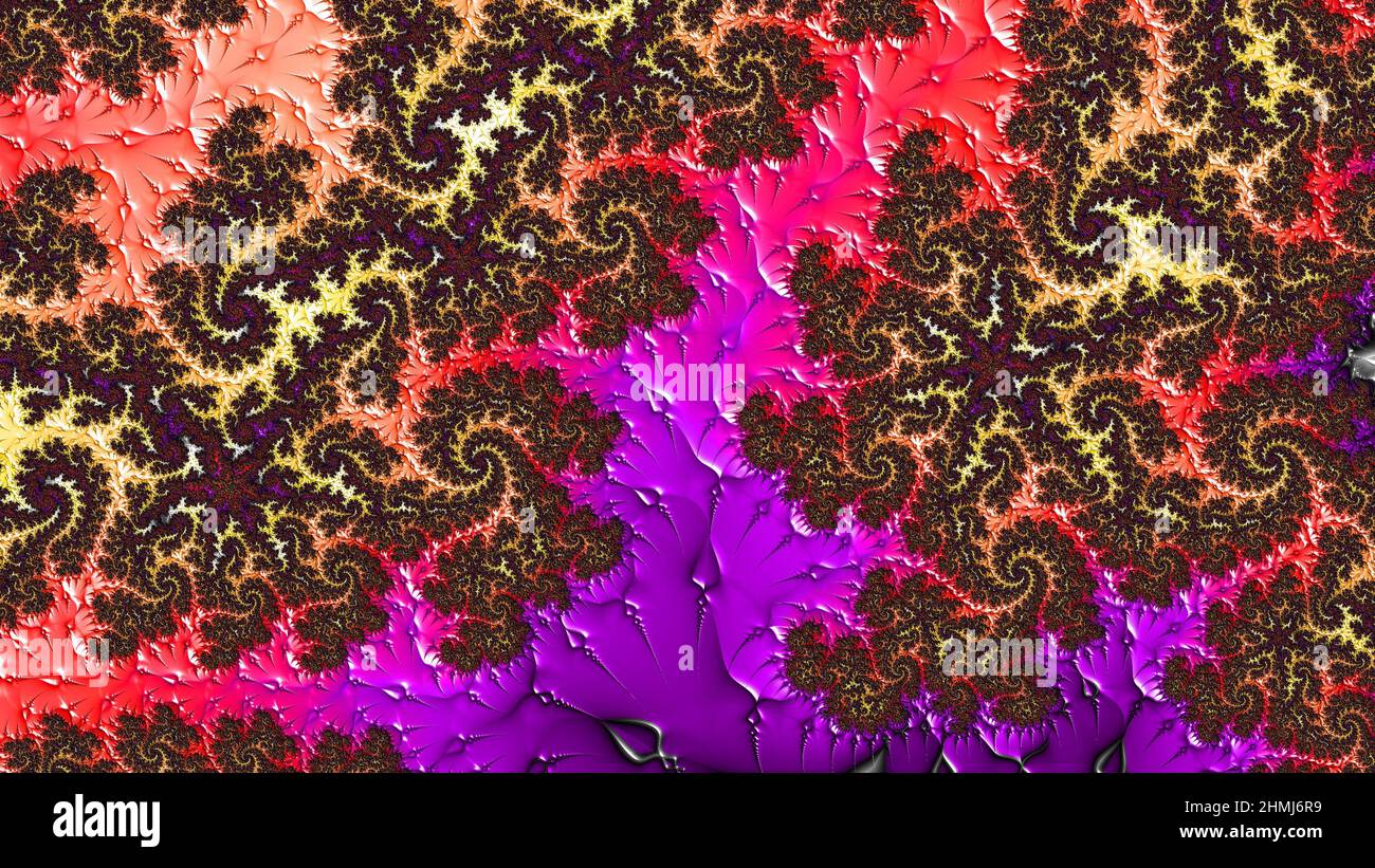 Abstract Computer generated Fractal design. A fractal is a never-ending ...