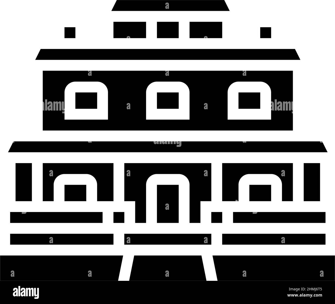 craftsman house glyph icon vector illustration Stock Vector Image & Art ...