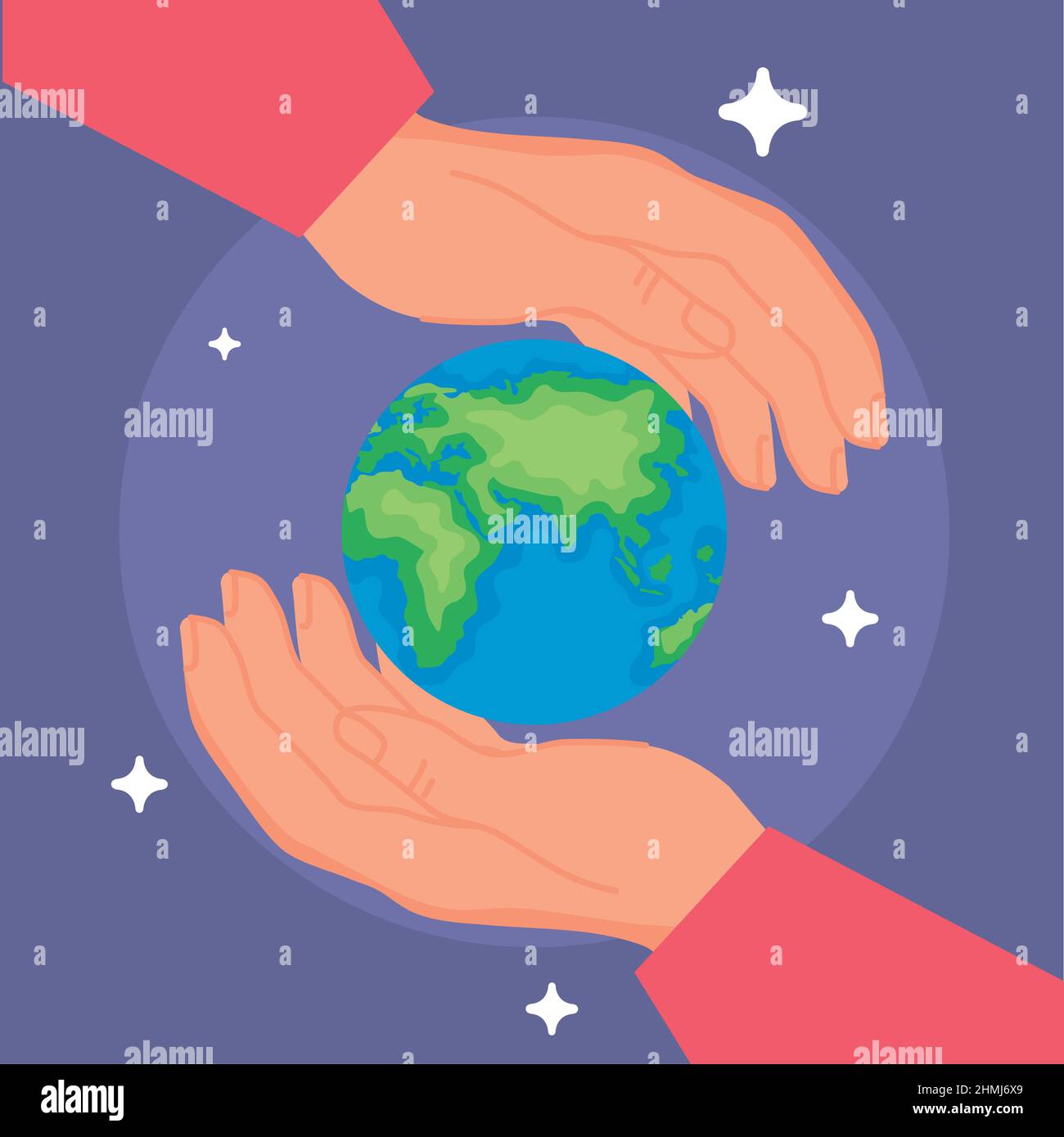 hands protecting earth planet Stock Vector Image & Art - Alamy