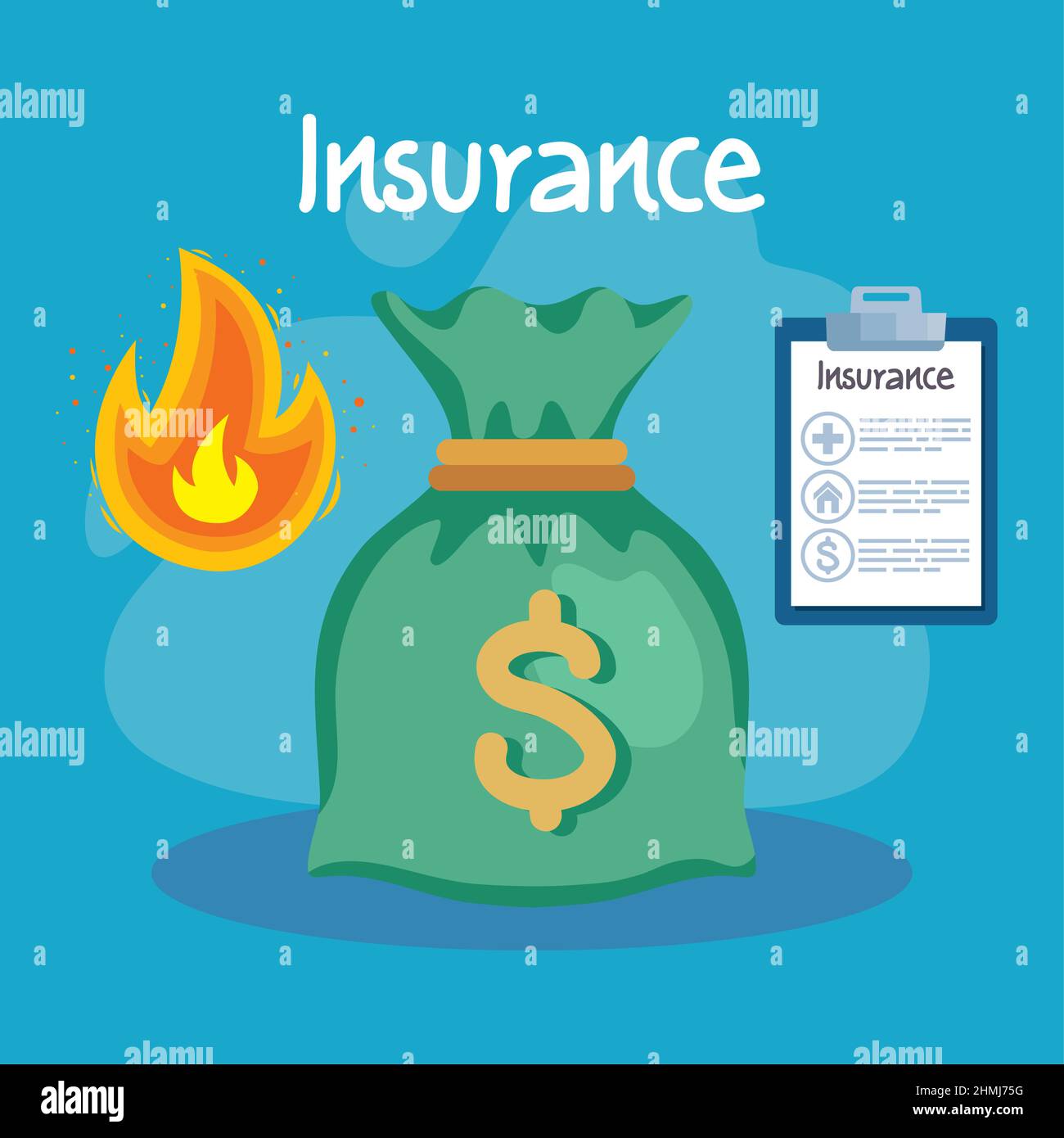 money and insurance icons Stock Vector Image & Art - Alamy