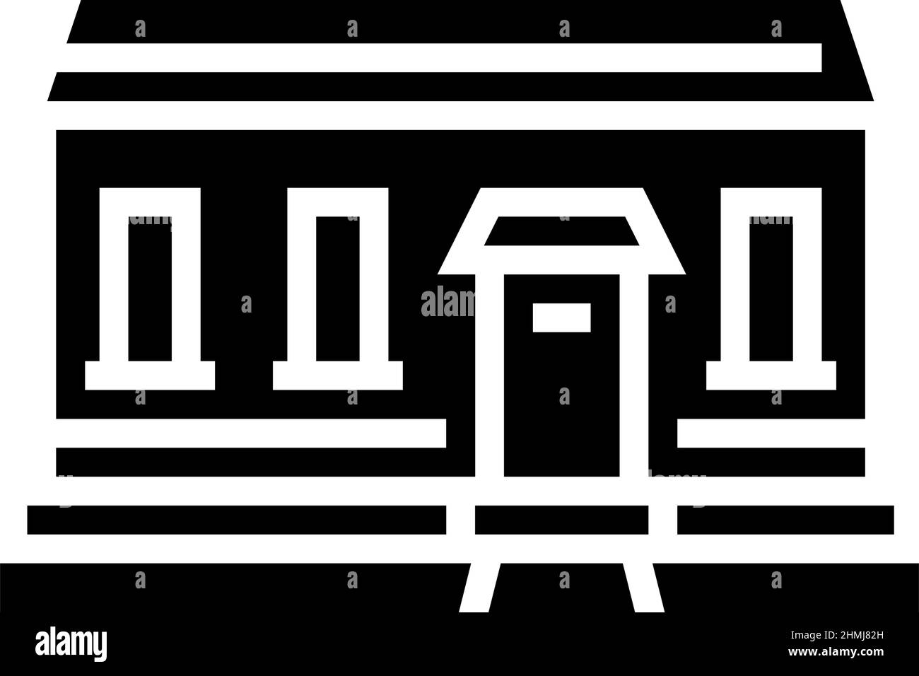 tiny home glyph icon vector illustration Stock Vector Image & Art - Alamy