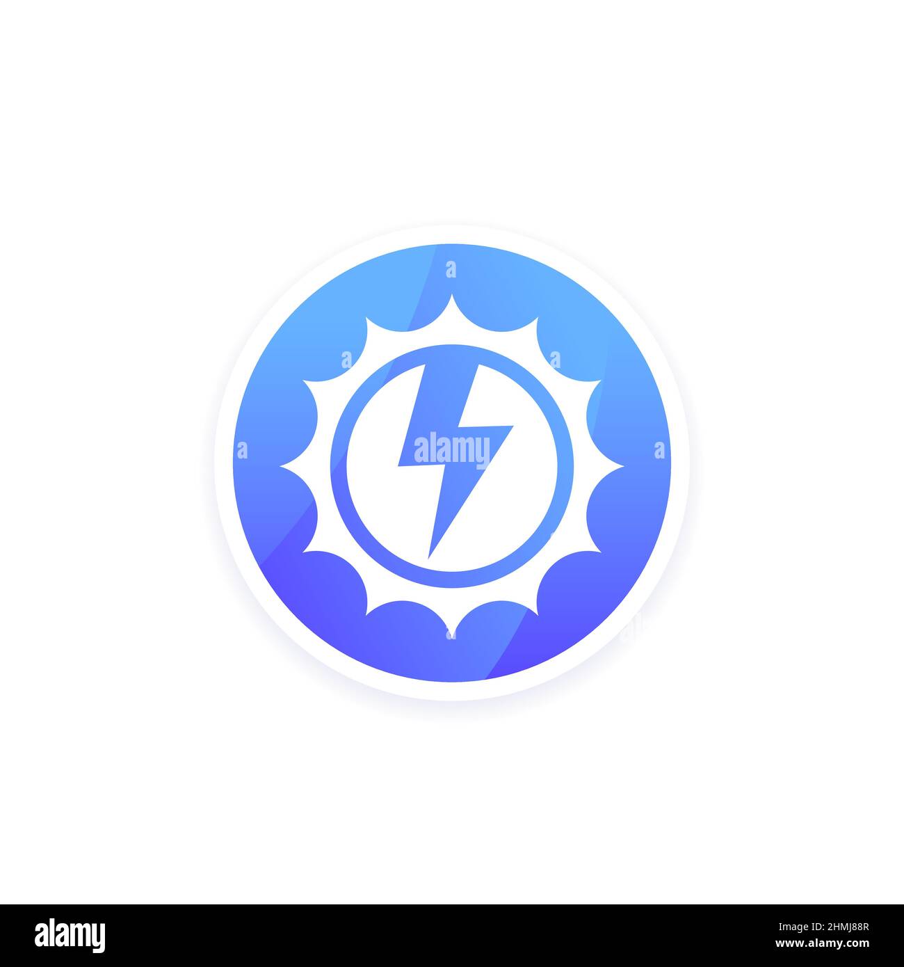 solar energy round logo, vector icon Stock Vector Image & Art - Alamy