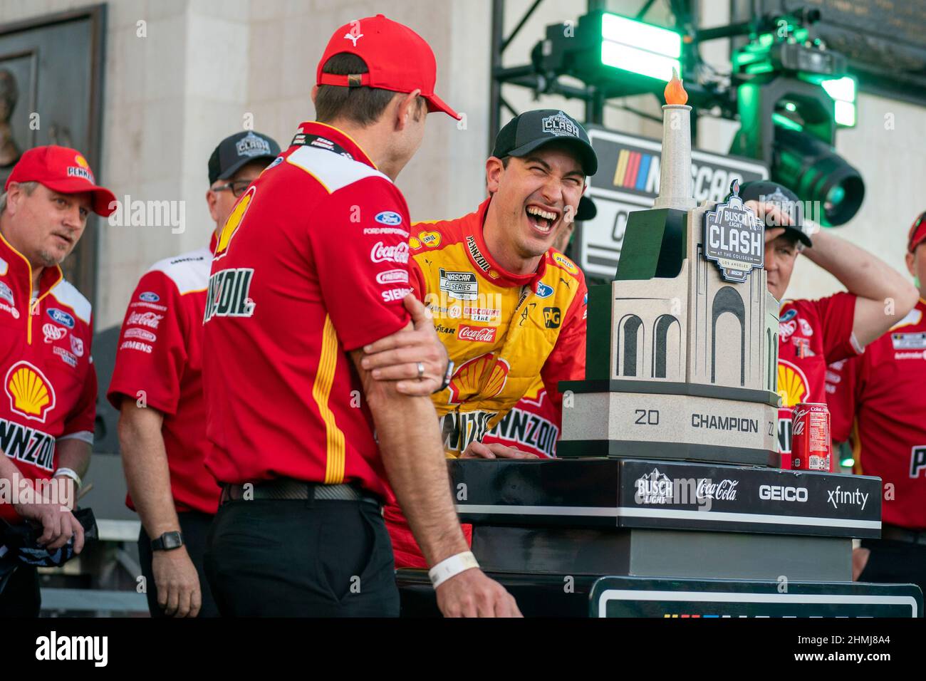 Beijing, Hebei, China. 6th Feb, 2022. Joey Logano wins the Busch Light ...