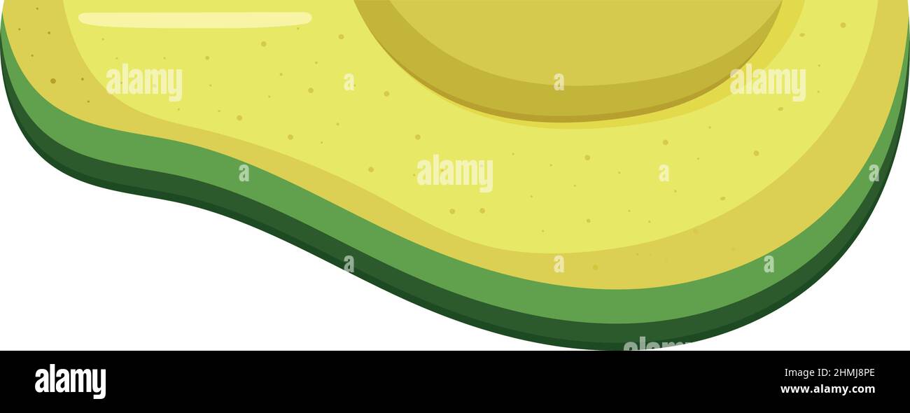 quarter of avocado Stock Vector Image & Art - Alamy