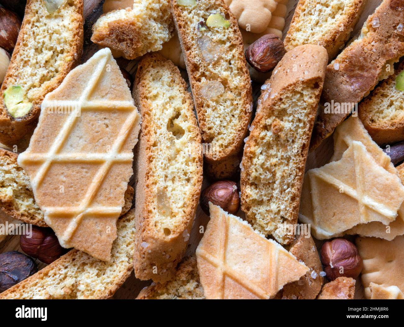 A group of different biscuits Stock Photo - Alamy