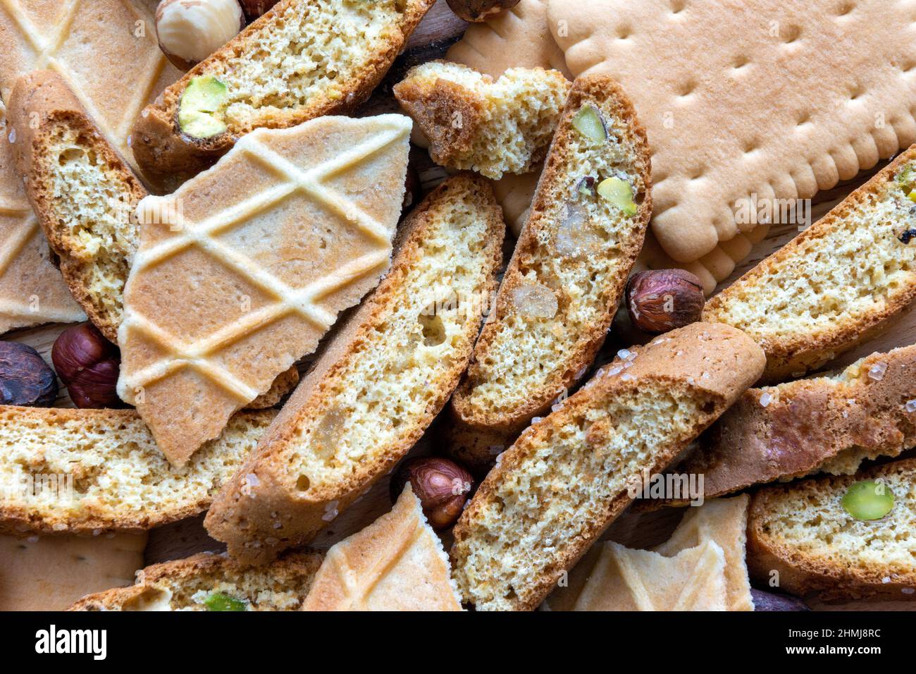 A group of different biscuits Stock Photo - Alamy