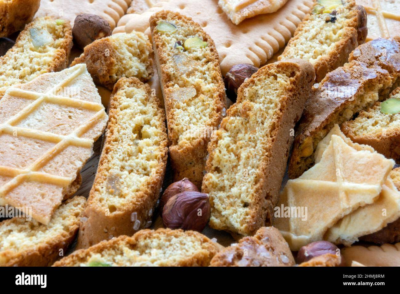 A group of different biscuits Stock Photo - Alamy