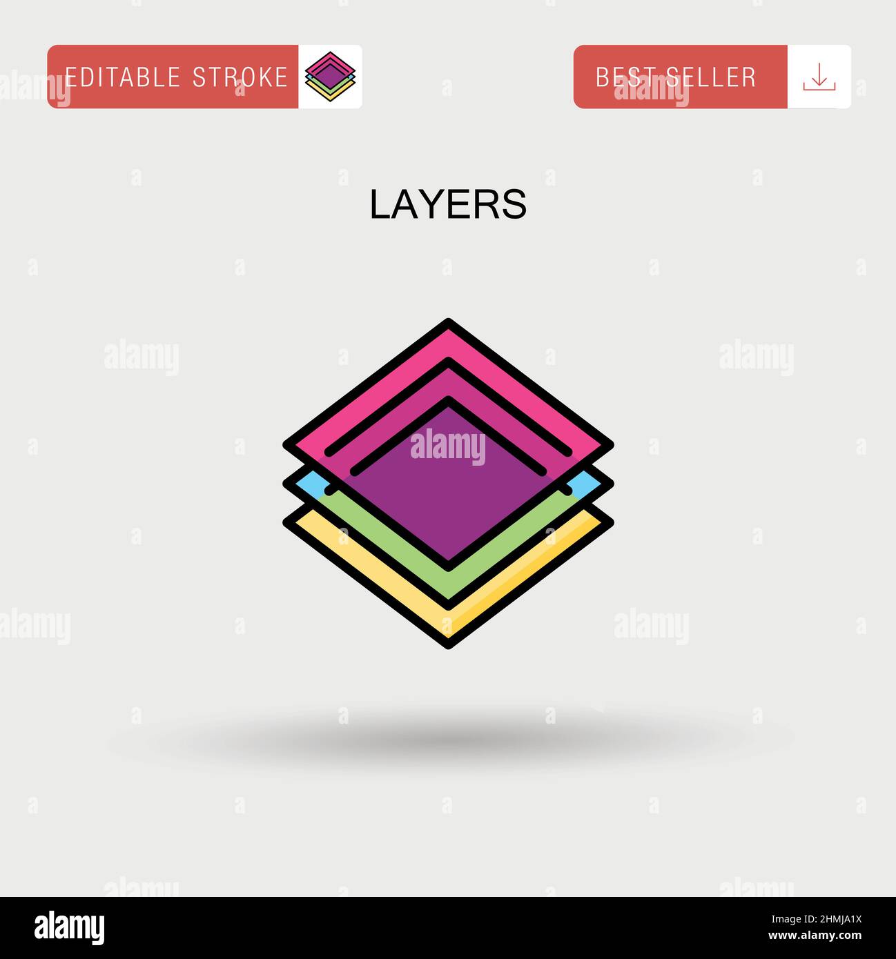 Layers icon hi-res stock photography and images - Alamy