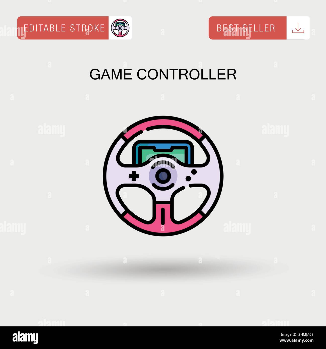 Game controller Simple vector icon Stock Vector Image & Art - Alamy
