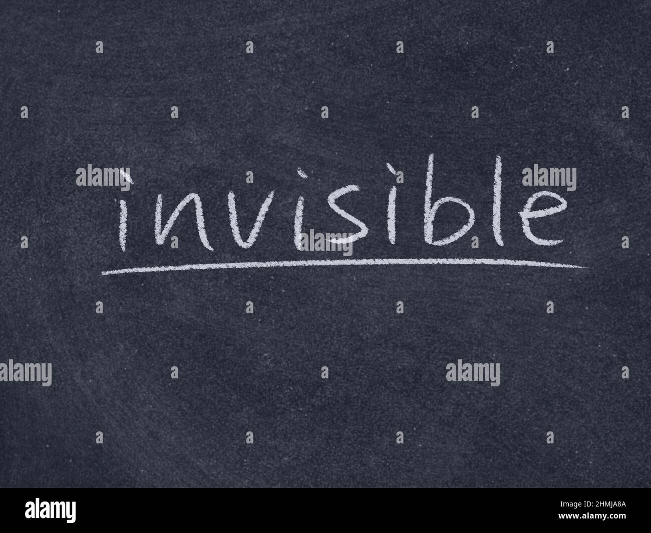 invisible concept word on blackboard background Stock Photo - Alamy