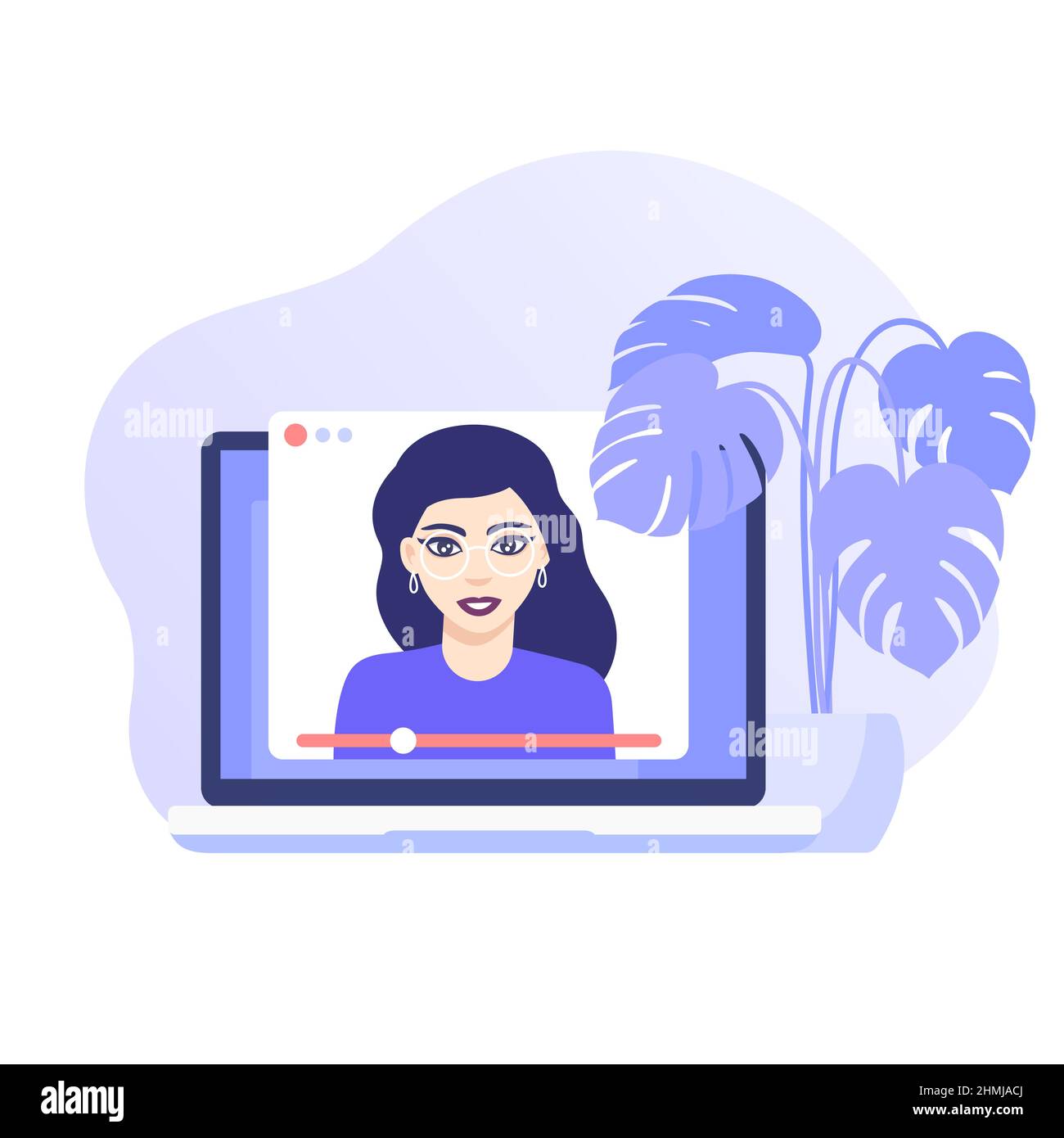 webinar, online education and courses vector art Stock Vector Image ...