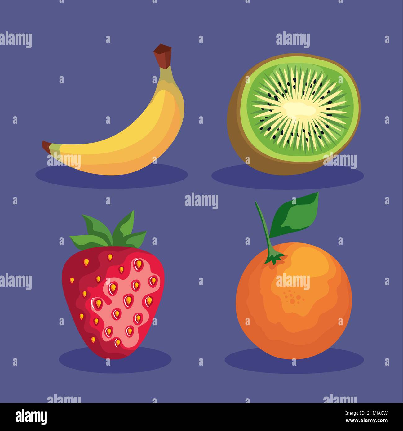 Four banana Stock Vector Images - Alamy