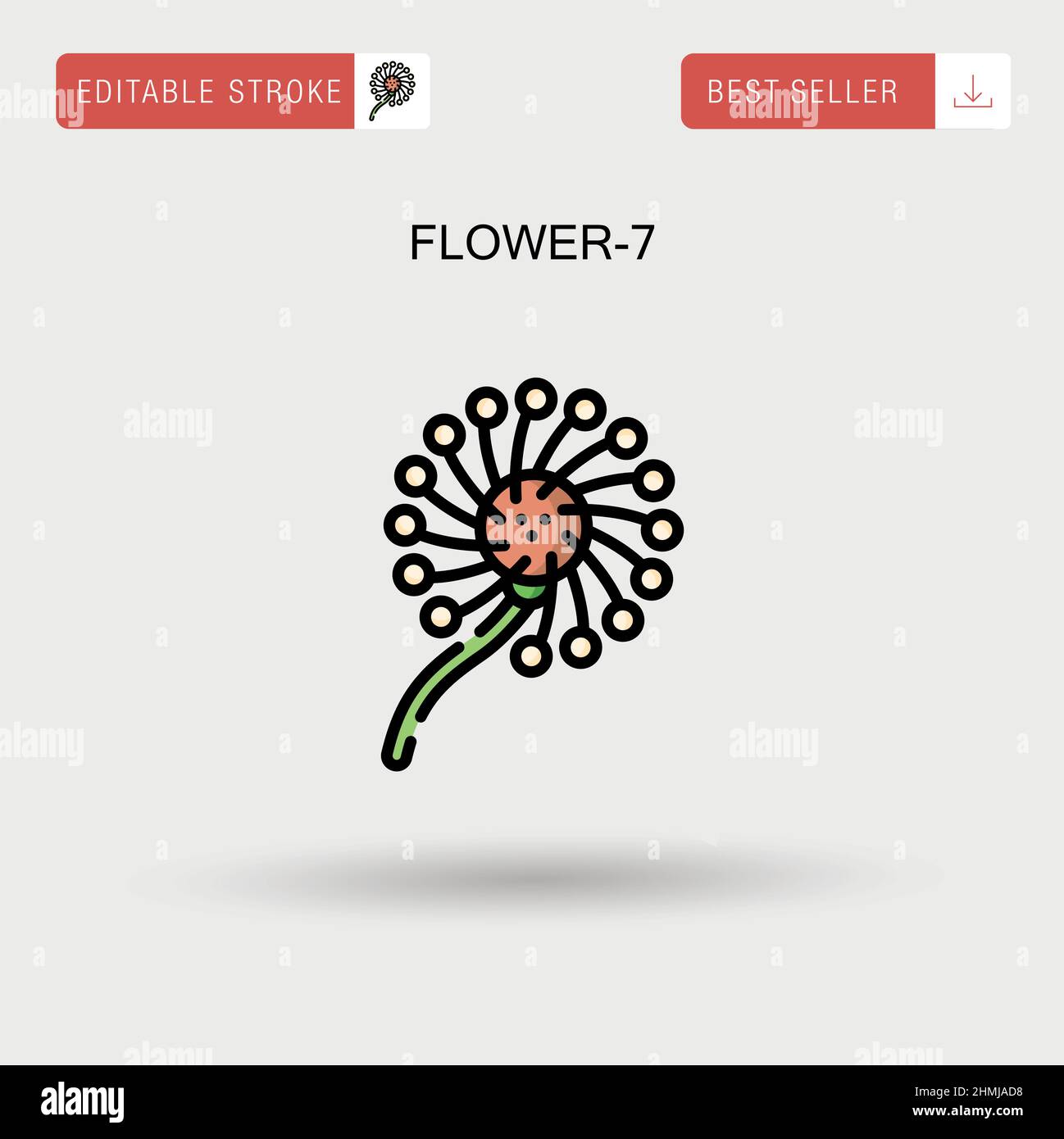 Eight petal flower Stock Vector Images - Alamy