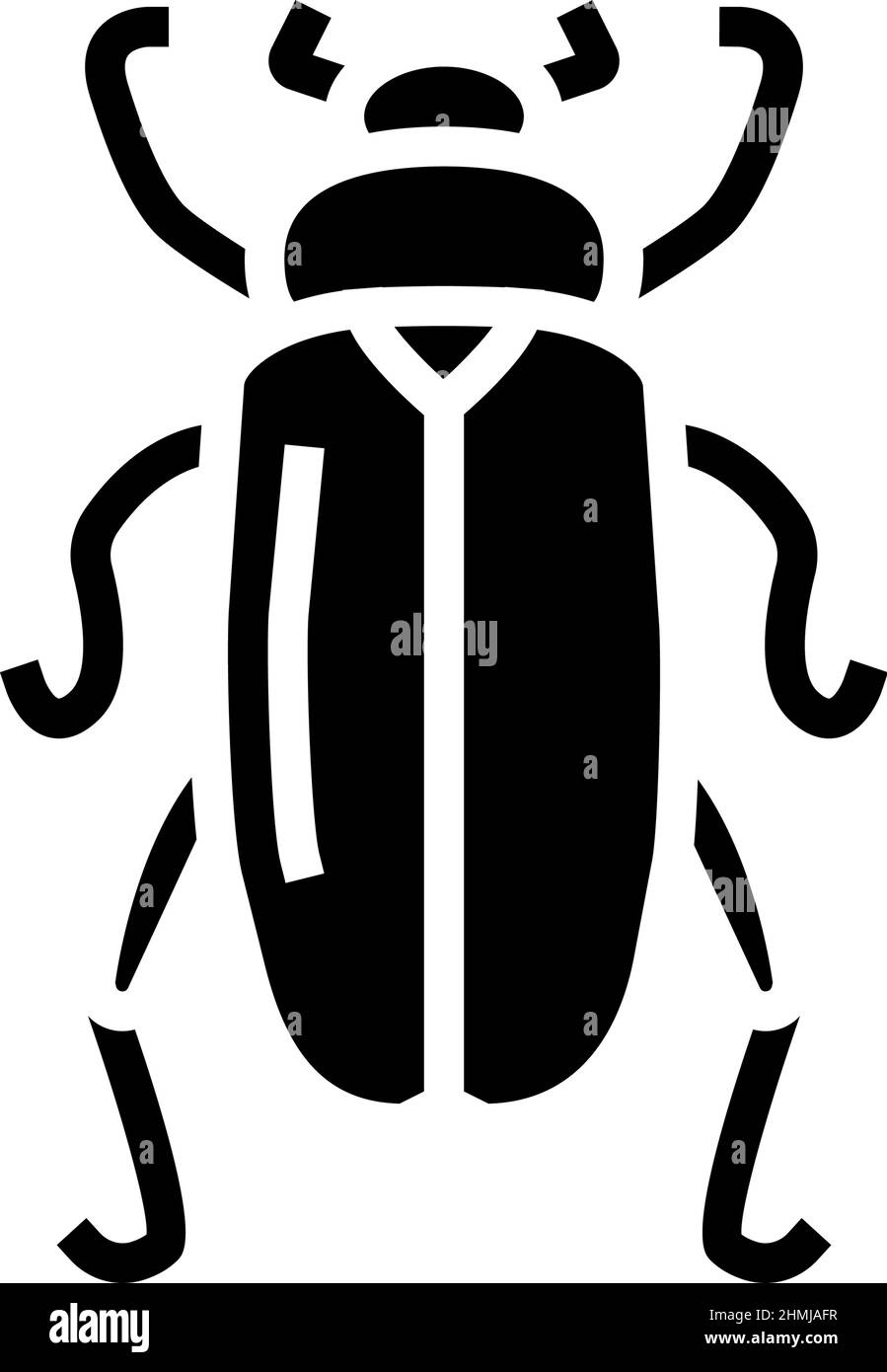 chafer insect glyph icon vector illustration Stock Vector Image & Art ...