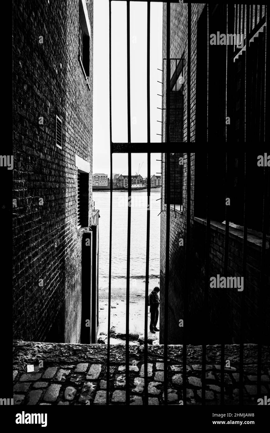 Wapping steps Black and White Stock Photos & Images - Alamy