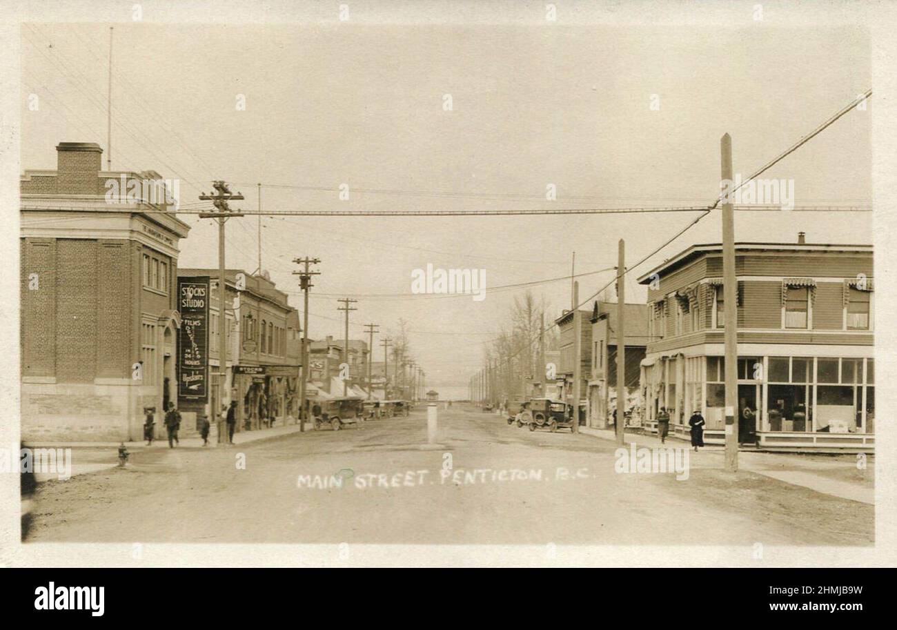 Map of penticton hi-res stock photography and images - Alamy