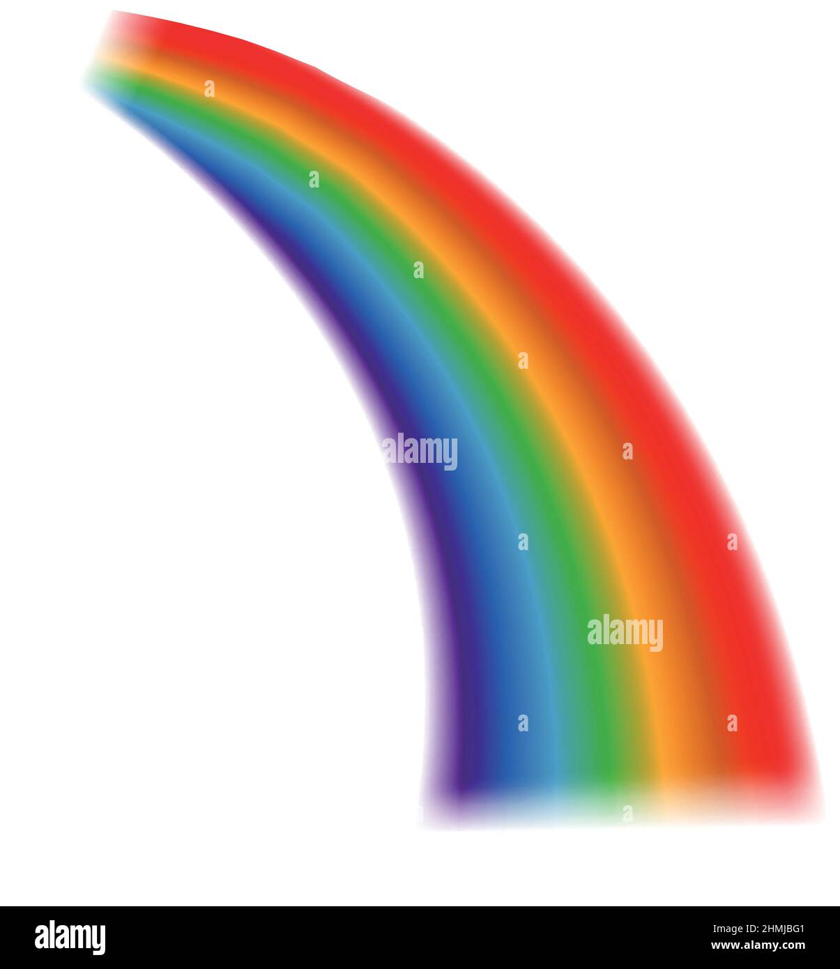 Rainbow sign. Colorful stripes of light spectrum. Childhood symbol ...