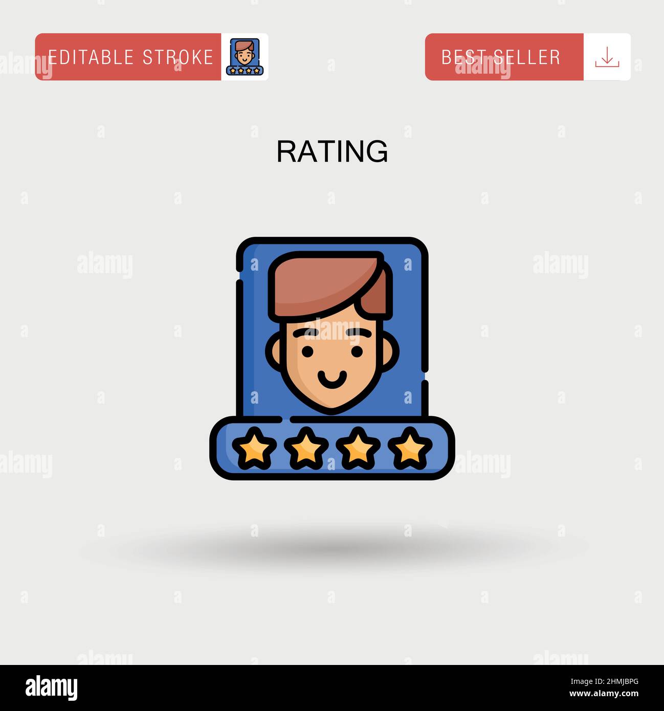 Review star Stock Vector Images - Alamy