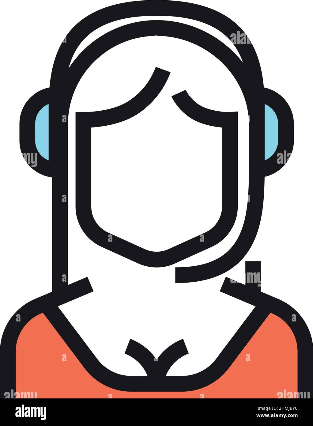 Black woman call centre Stock Vector Images - Alamy