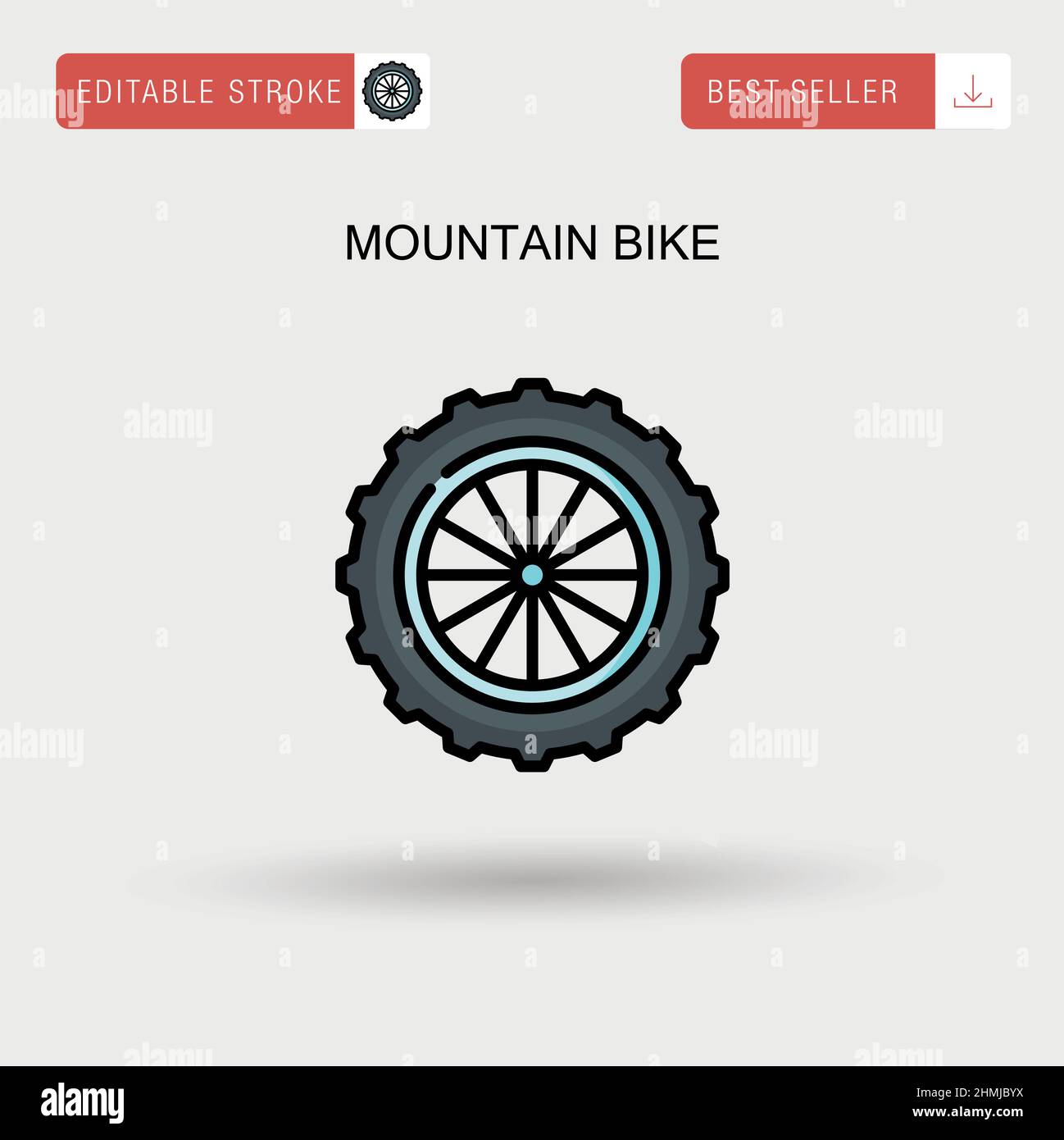 Downhill mountain biking Stock Vector Images - Alamy
