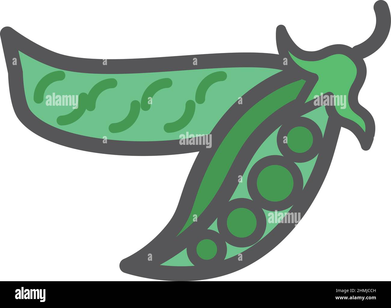 Pod open Stock Vector Images - Alamy