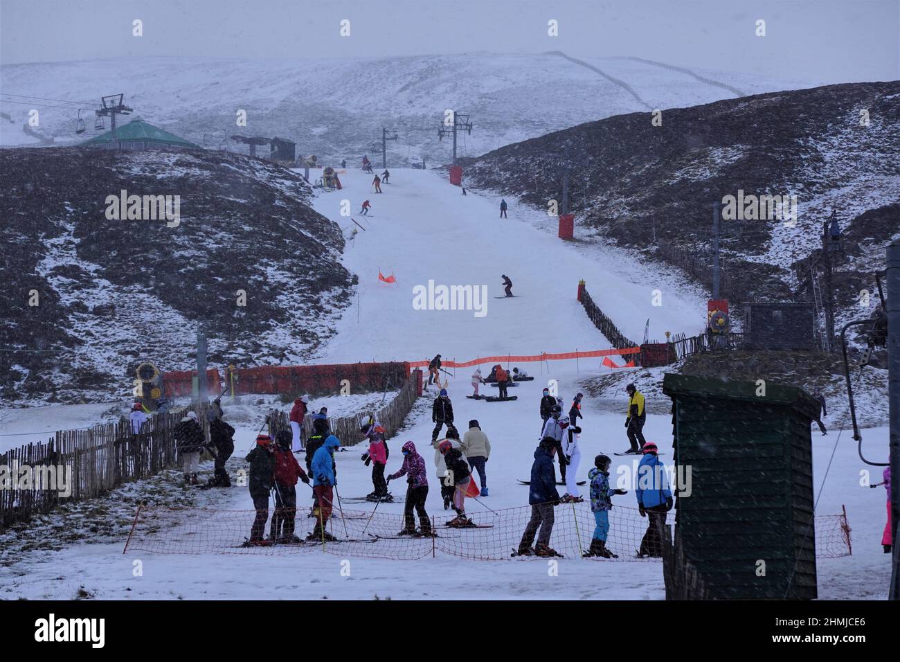 Glen Shee ski centre, near Braemar, Aberdeenshire, Scottish Highlands ...