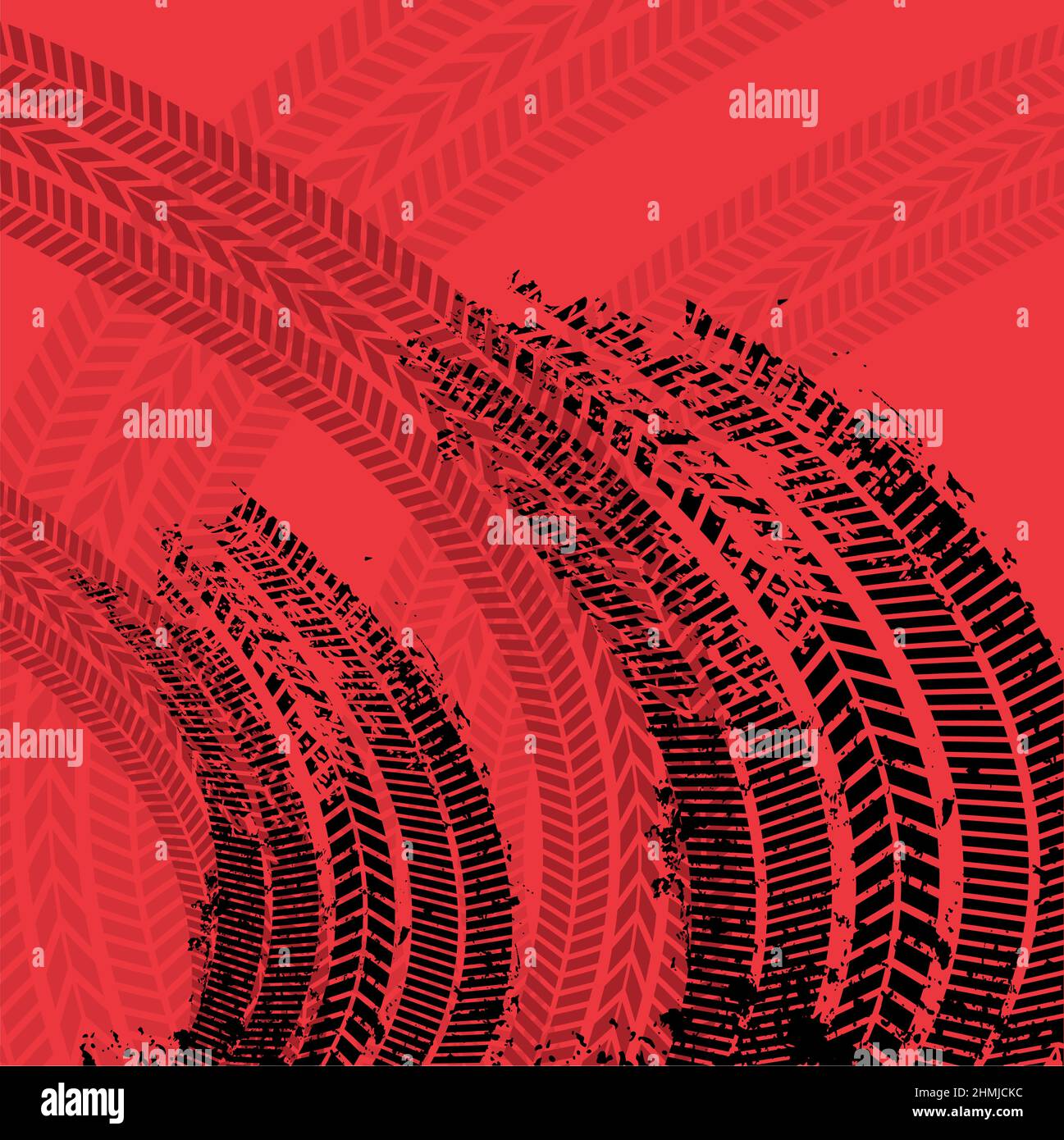 Red car tracks Stock Vector Images - Alamy