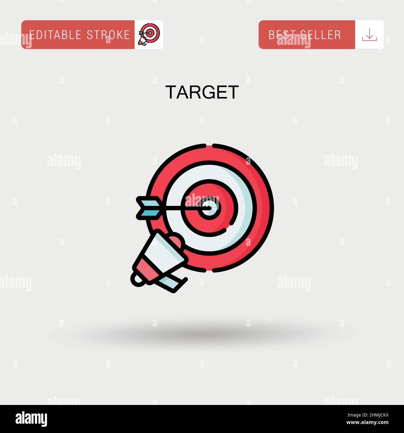 Target Simple vector icon Stock Vector Image & Art - Alamy