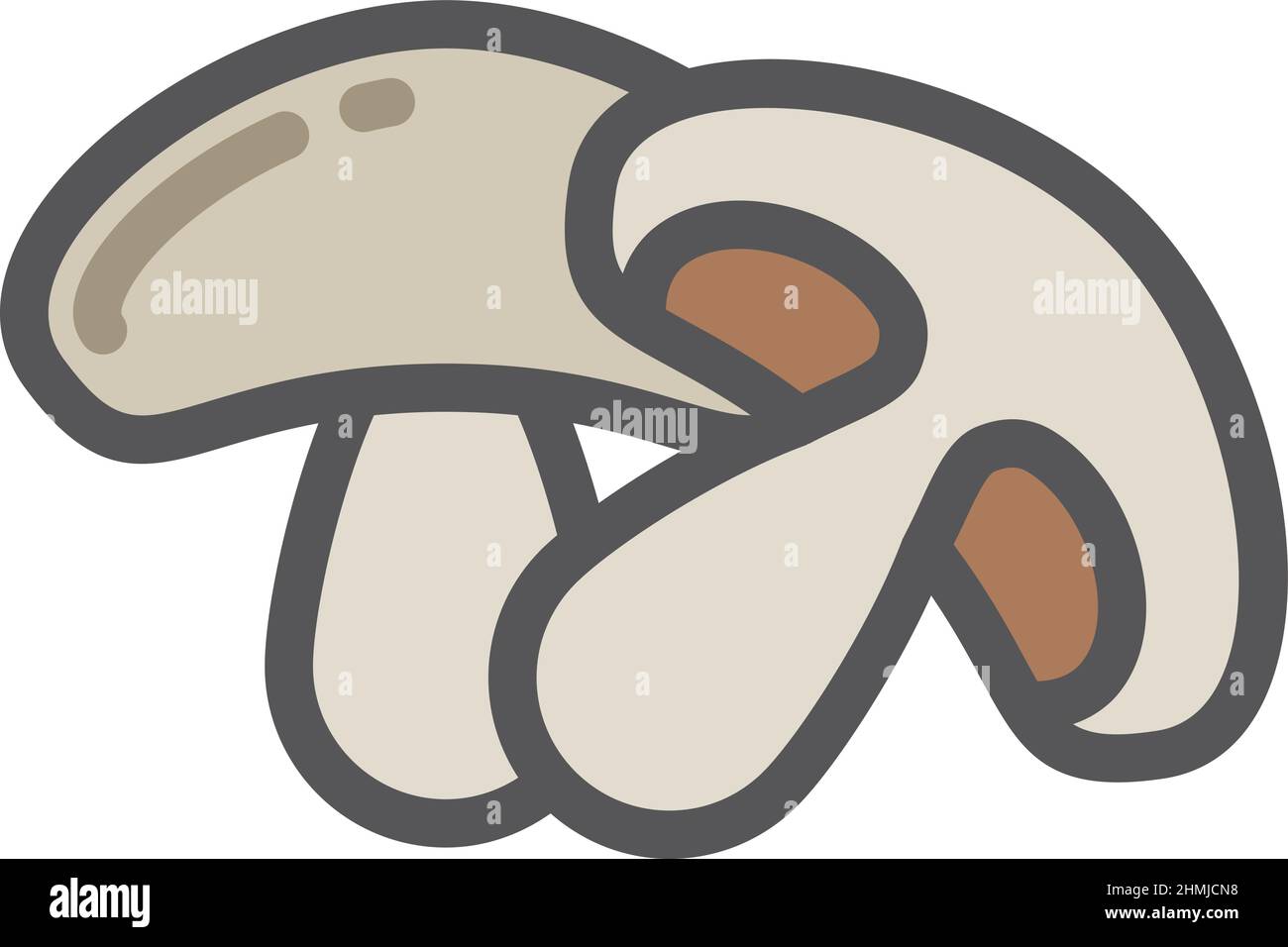 Mushrooms icon. Champignon sign. Shitaki fungus symbol Stock Vector ...