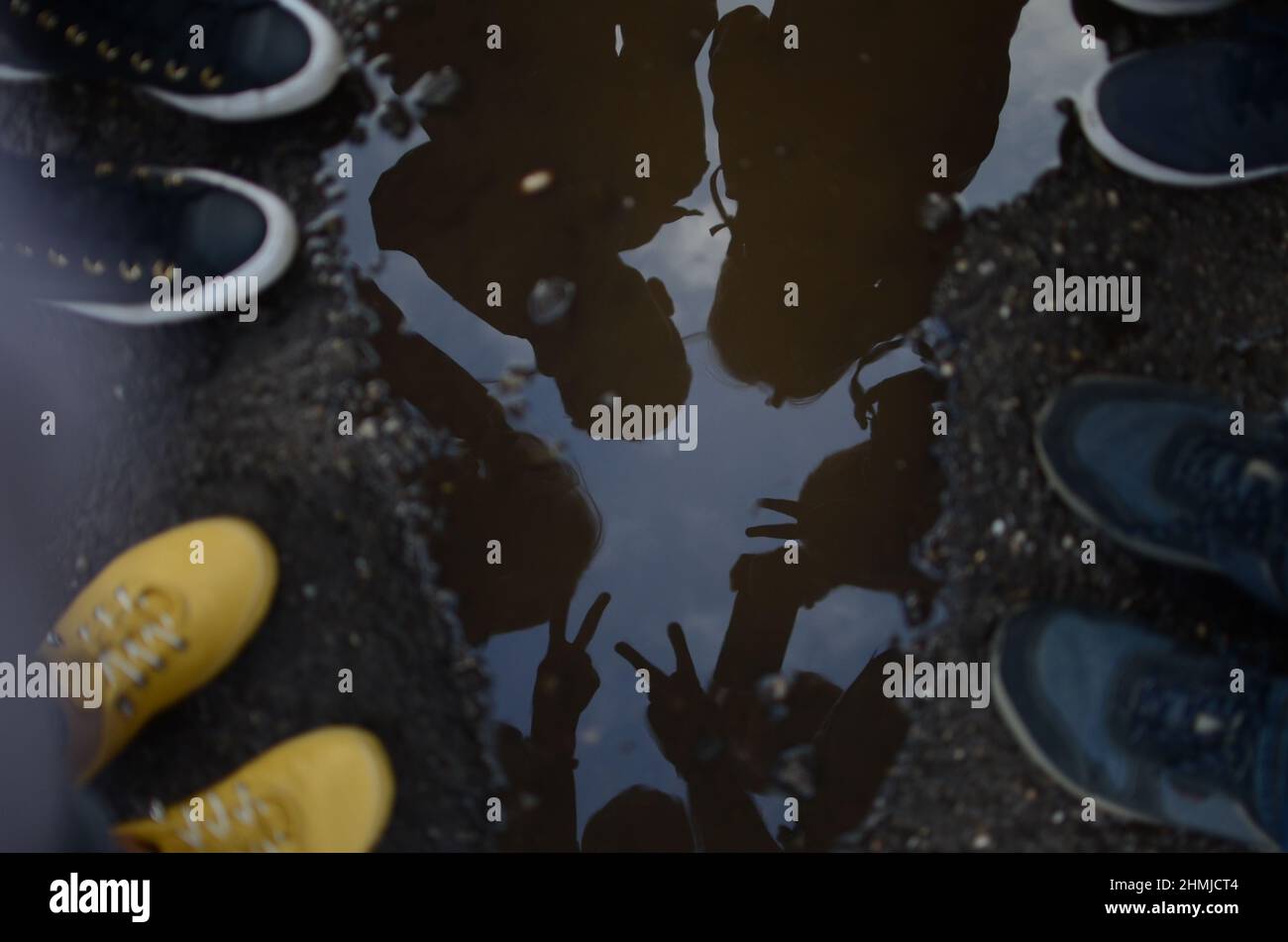 Artistic group reflection photo Stock Photo - Alamy