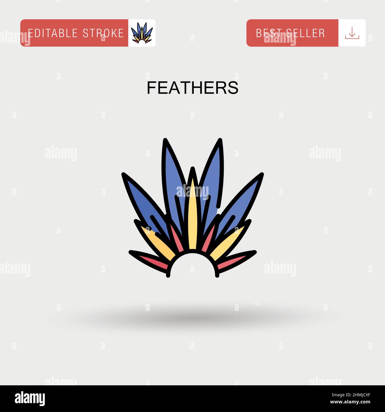 Feathers falling Stock Vector Images - Alamy