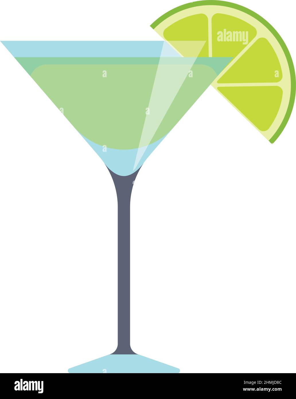 Daiquiri icon. Cocktail alcohol drink in glossy cartoon style Stock ...