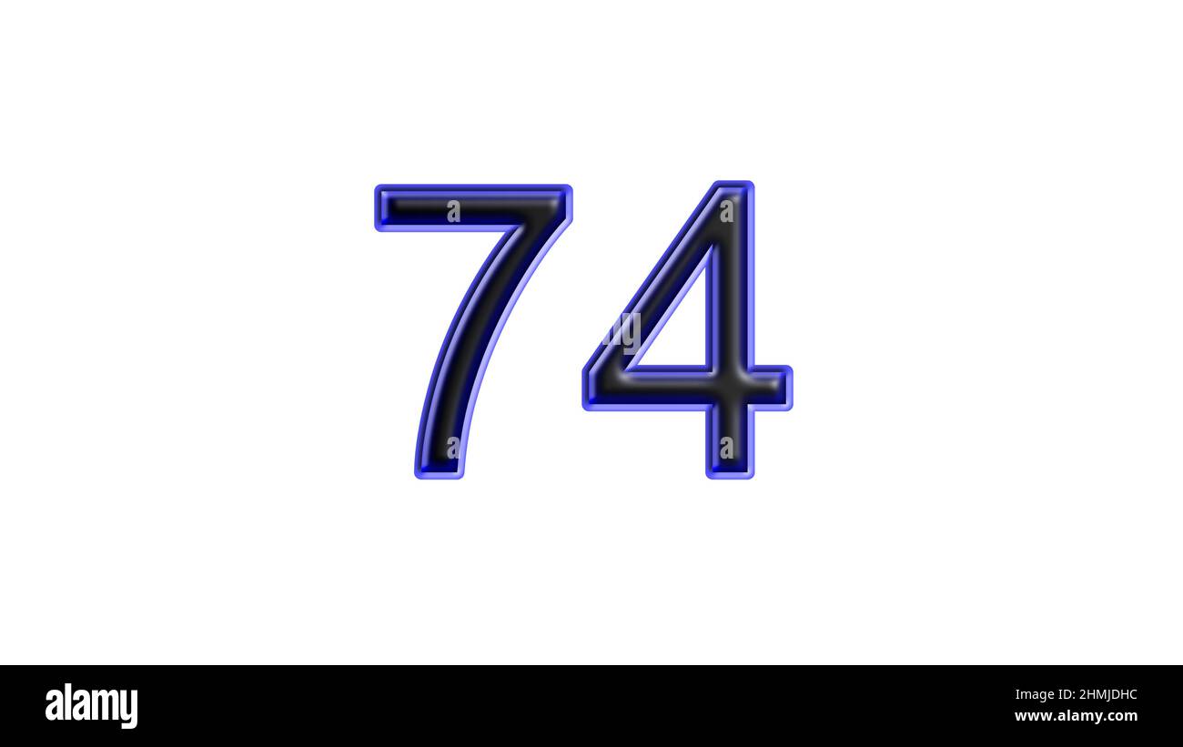 Number 74 Cut Out Stock Images & Pictures - Alamy